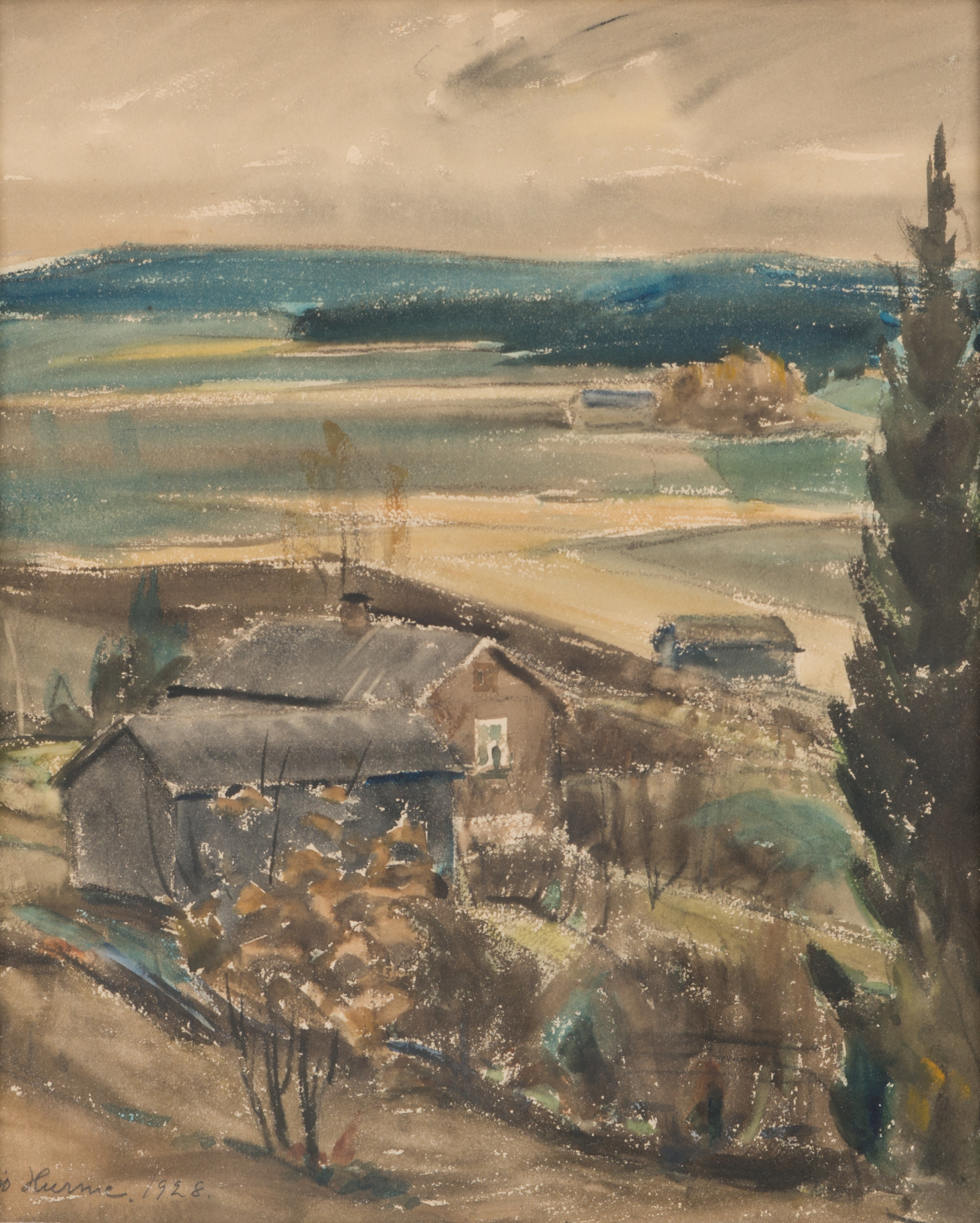 VILJO HURME, akvarell, signerad och daterad 1928. - Bukowskis
