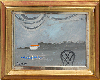 STELLAN MÖRNER, olja på pannå, signerad. - Bukowskis