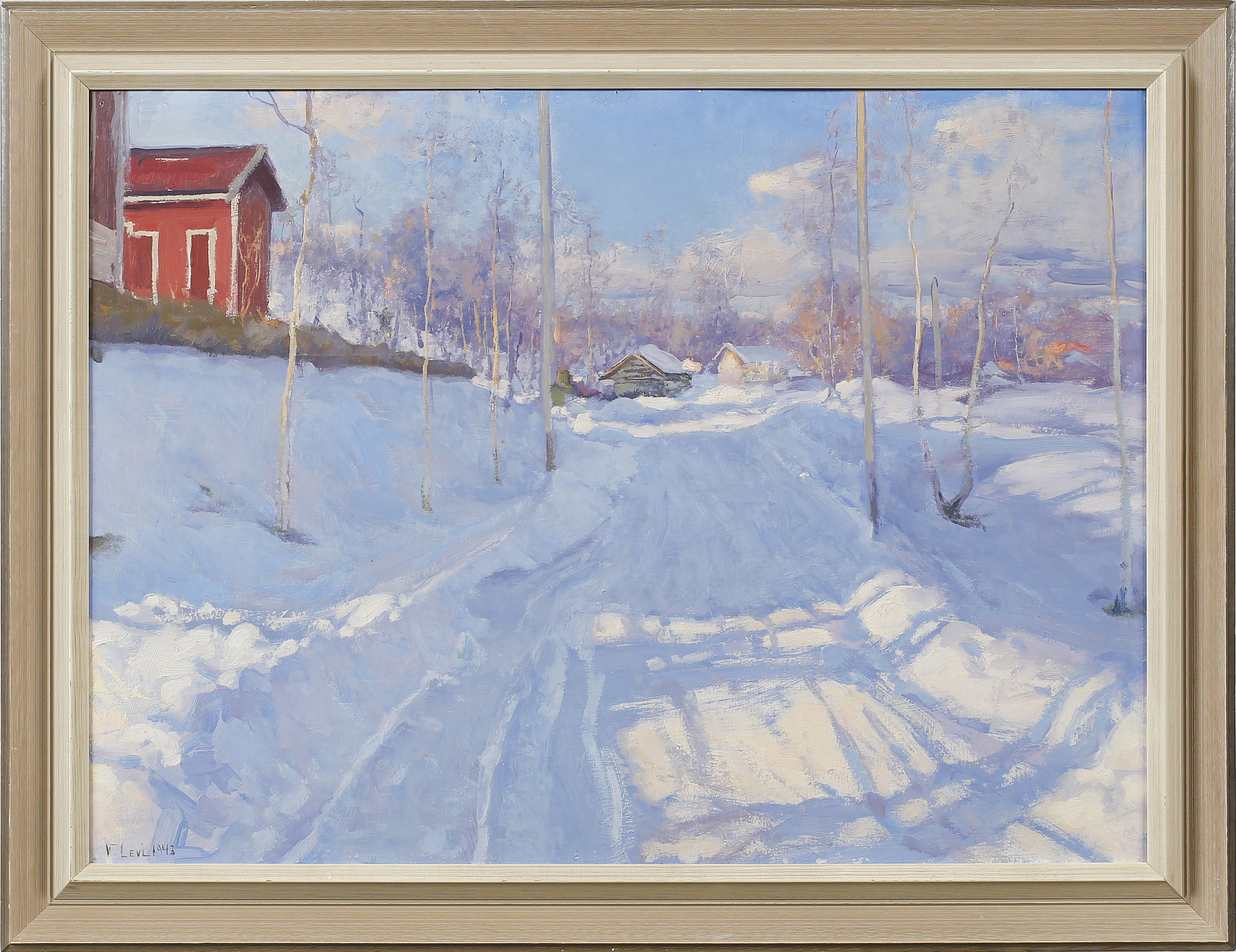 VASILI LEVI, oil on panel, signed and dated 1943. - Bukowskis