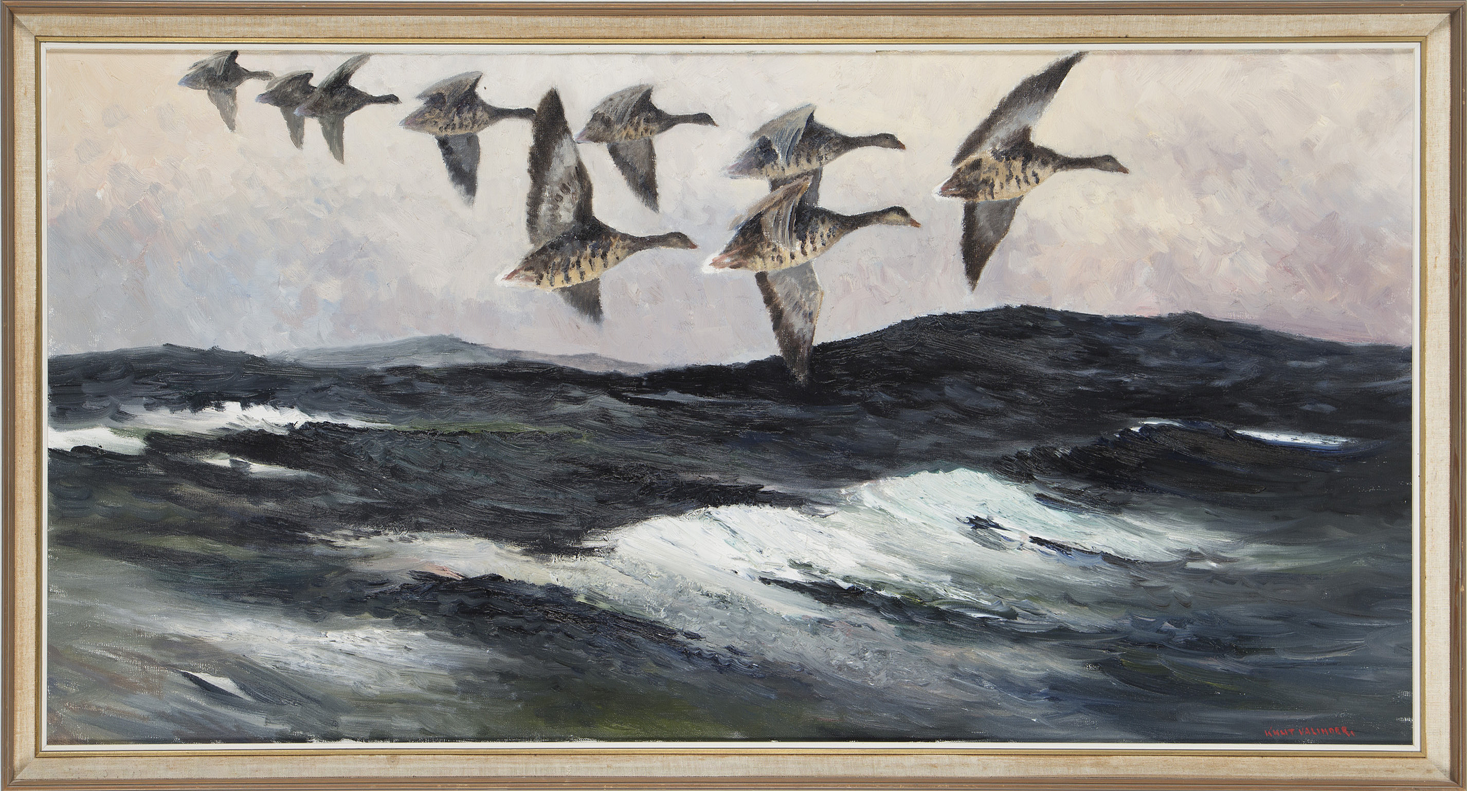 KNUT VALINDER, oil on canvas, signed. - Bukowskis