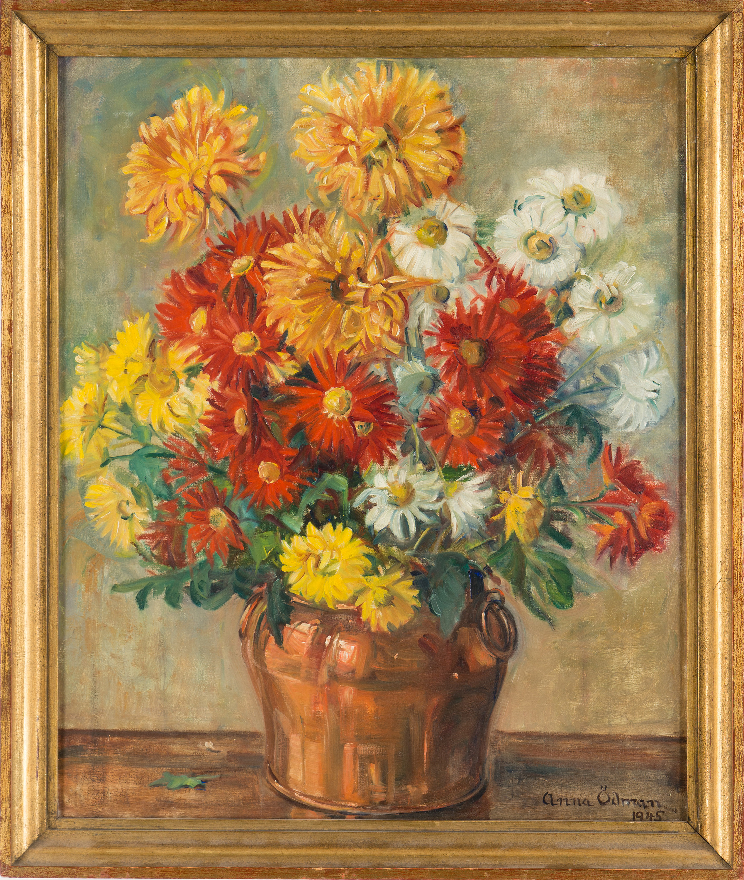 ANNA ÖDMAN, oil on canvas, signed and dated 1945. - Bukowskis