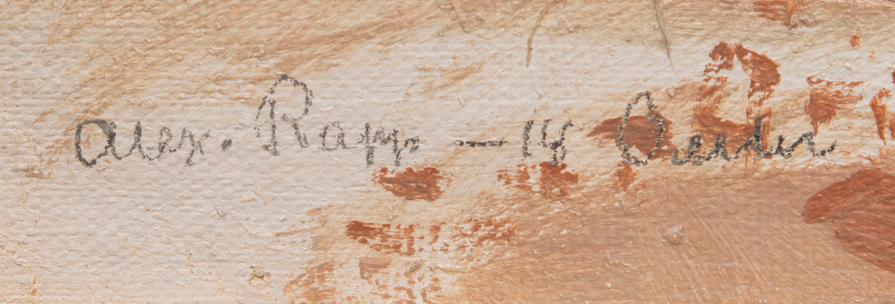 ALEX RAPP, oil on canvas board, signed. - Bukowskis