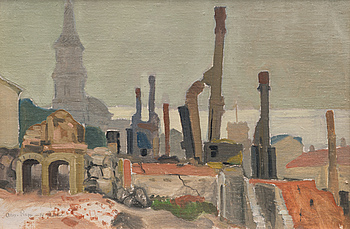 ALEX RAPP, oil on canvas board, signed. - Bukowskis