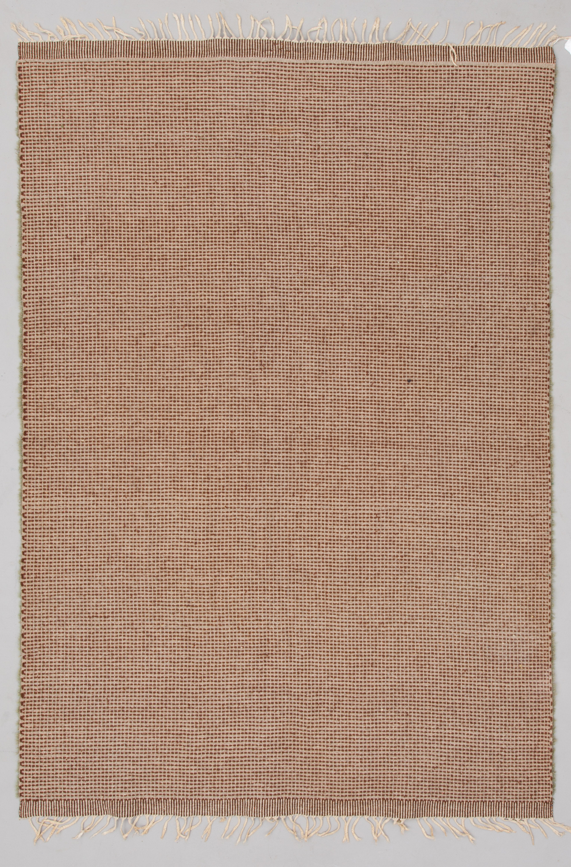 A Finnish ryijy rug, year 1750, woven in 1951. Circa 200x140 cm ...