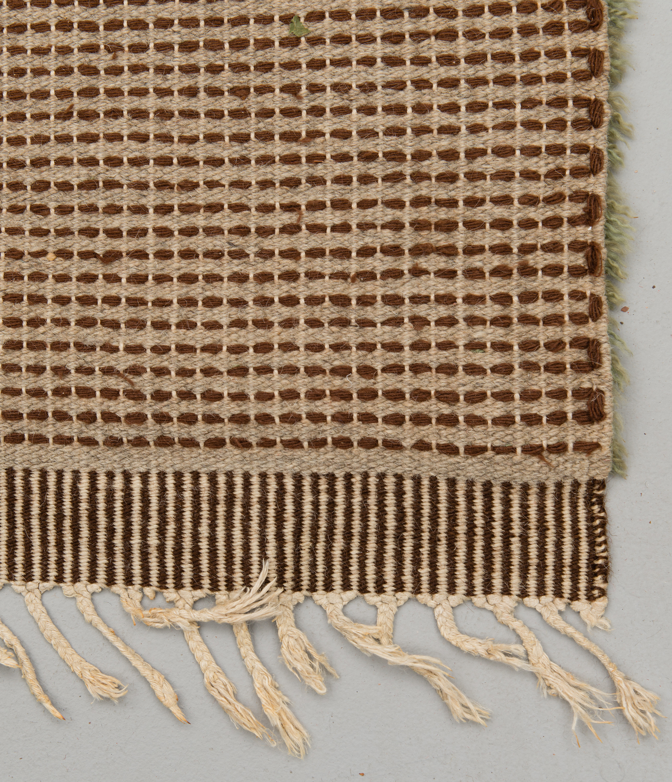 A Finnish ryijy rug, year 1750, woven in 1951. Circa 200x140 cm ...