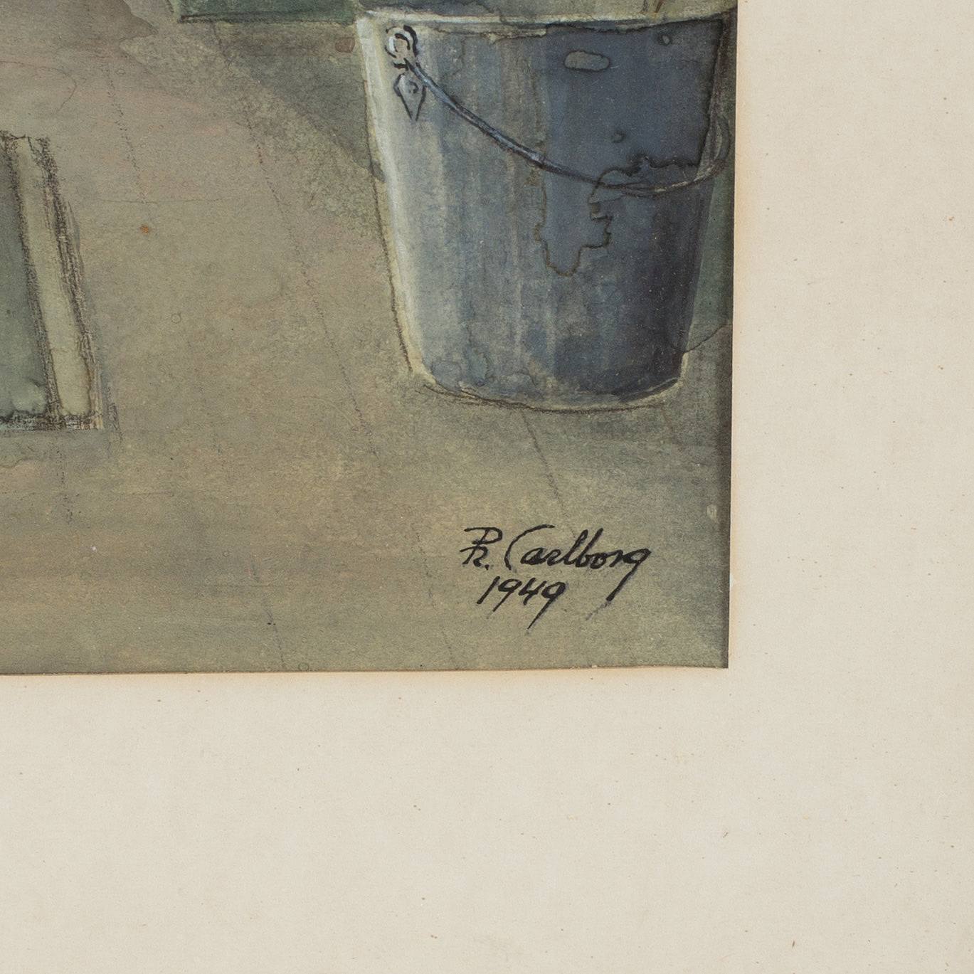 RUDOLF CARLBORG, 3 pcs of watercolor on paper, signed. - Bukowskis