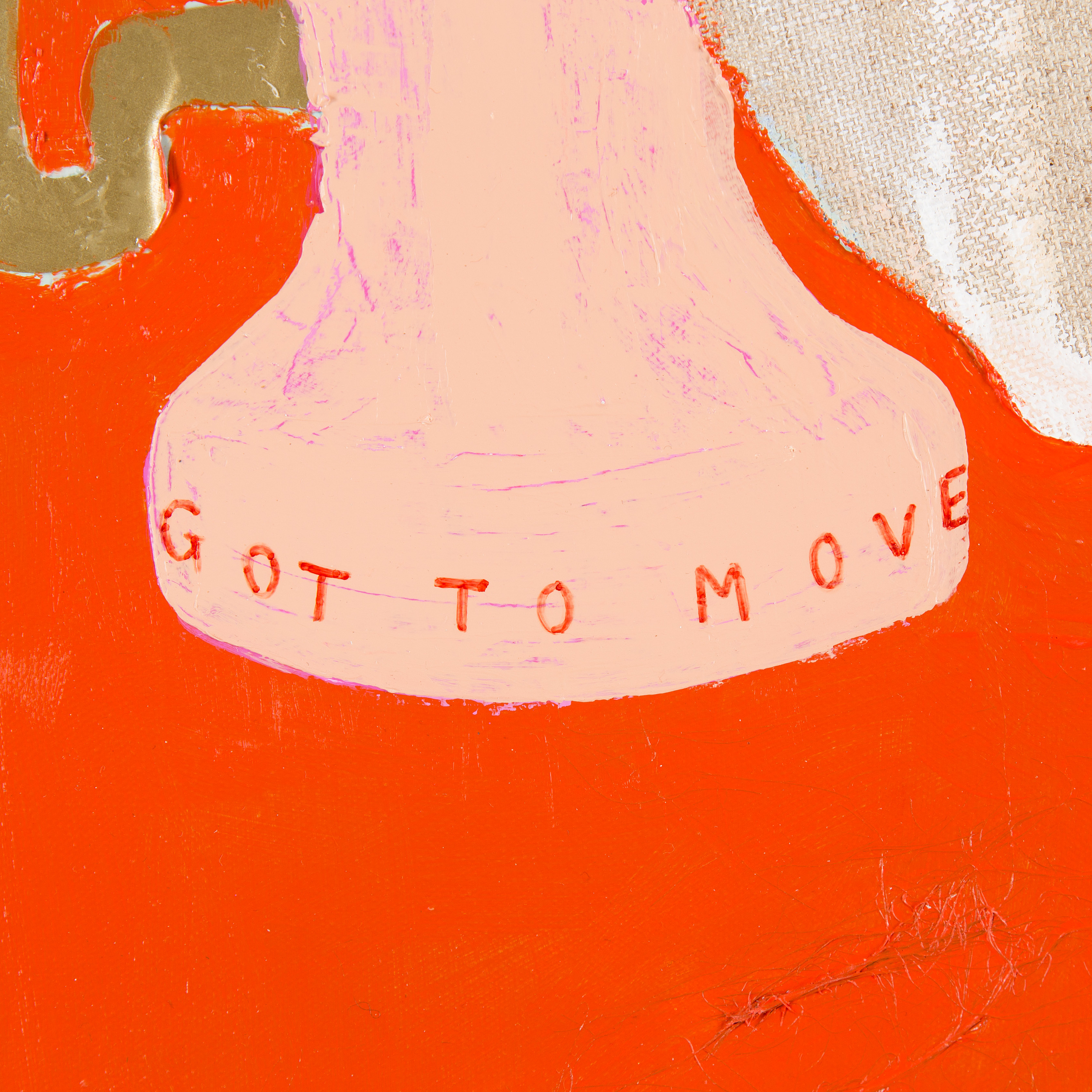 KATE LYDDON, blandteknik med collage på duk, signerad och daterad 2008 ...