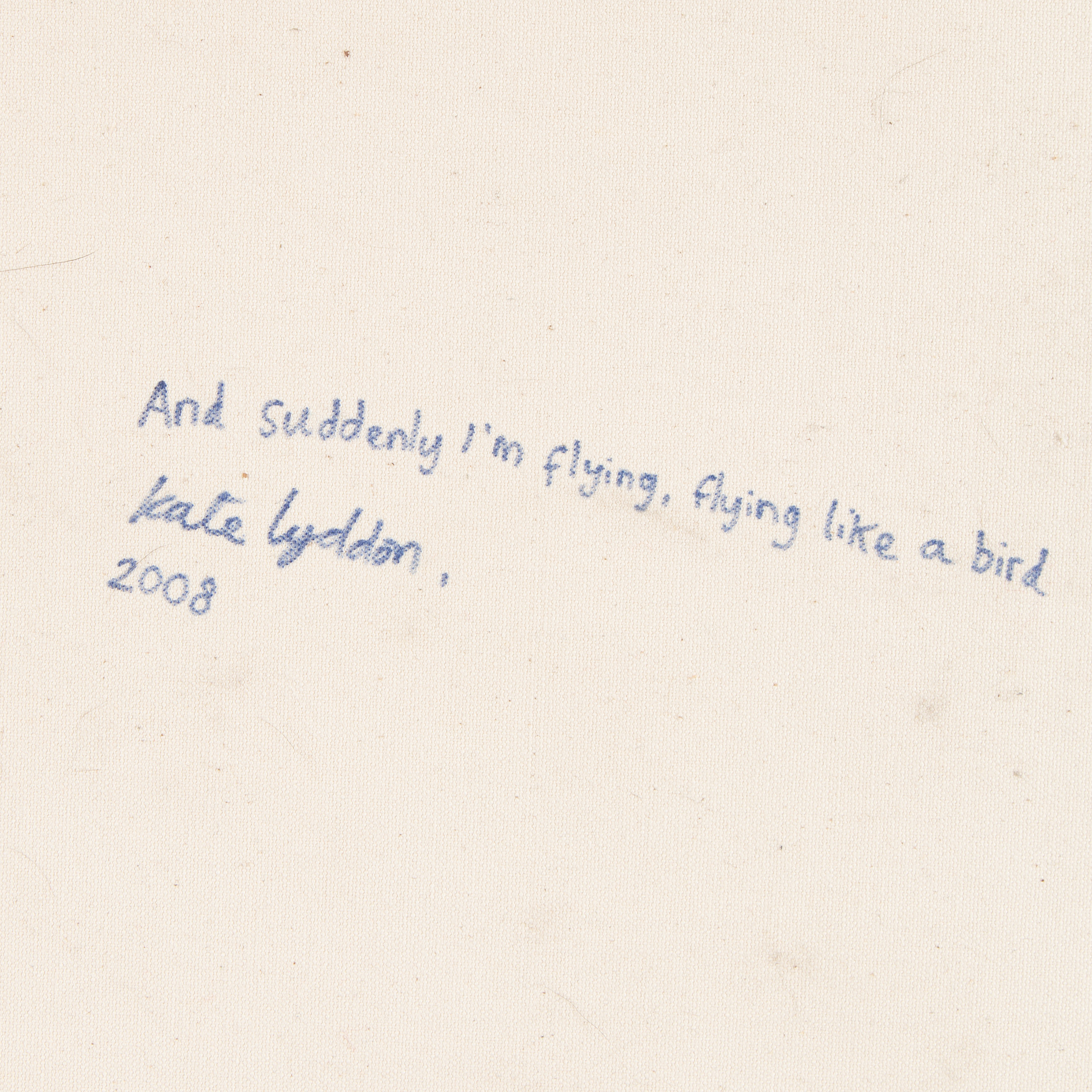 KATE LYDDON, blandteknik med collage på duk, signerad och daterad 2008 ...