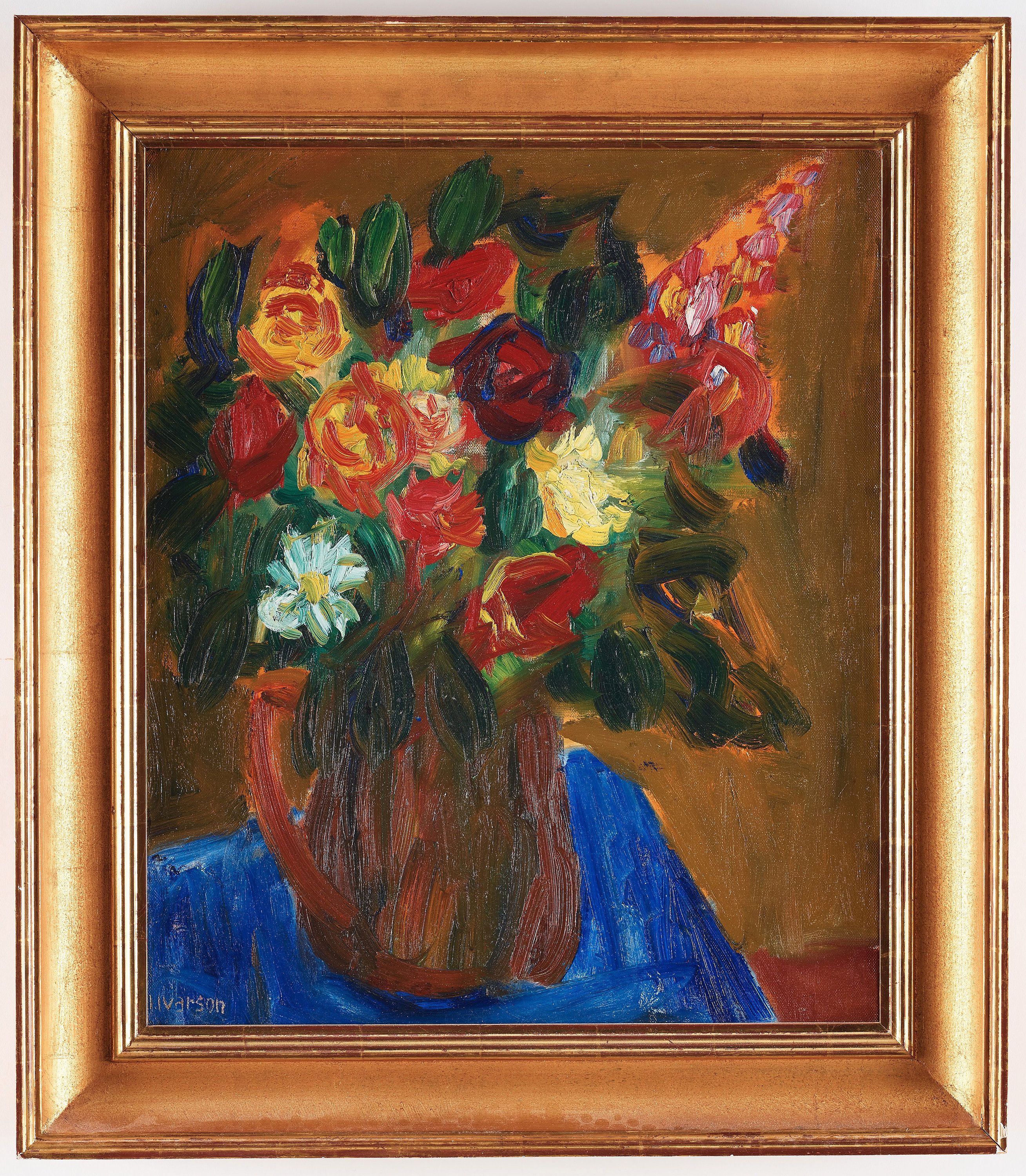 Ivan Ivarson, Flower still life. - Bukowskis