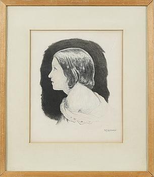 EINAR NERMAN, a drawing, signed. - Bukowskis