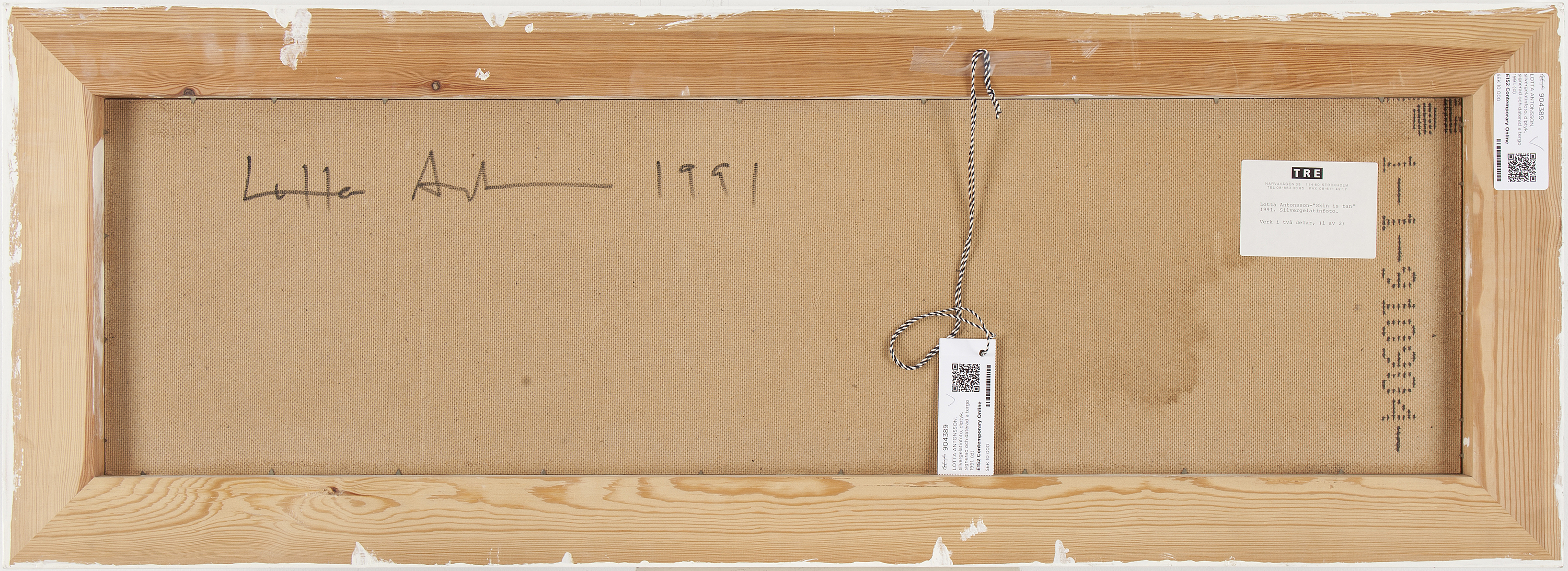 LOTTA ANTONSSON, gelatin silver photograph, diptyche, signed and dated ...