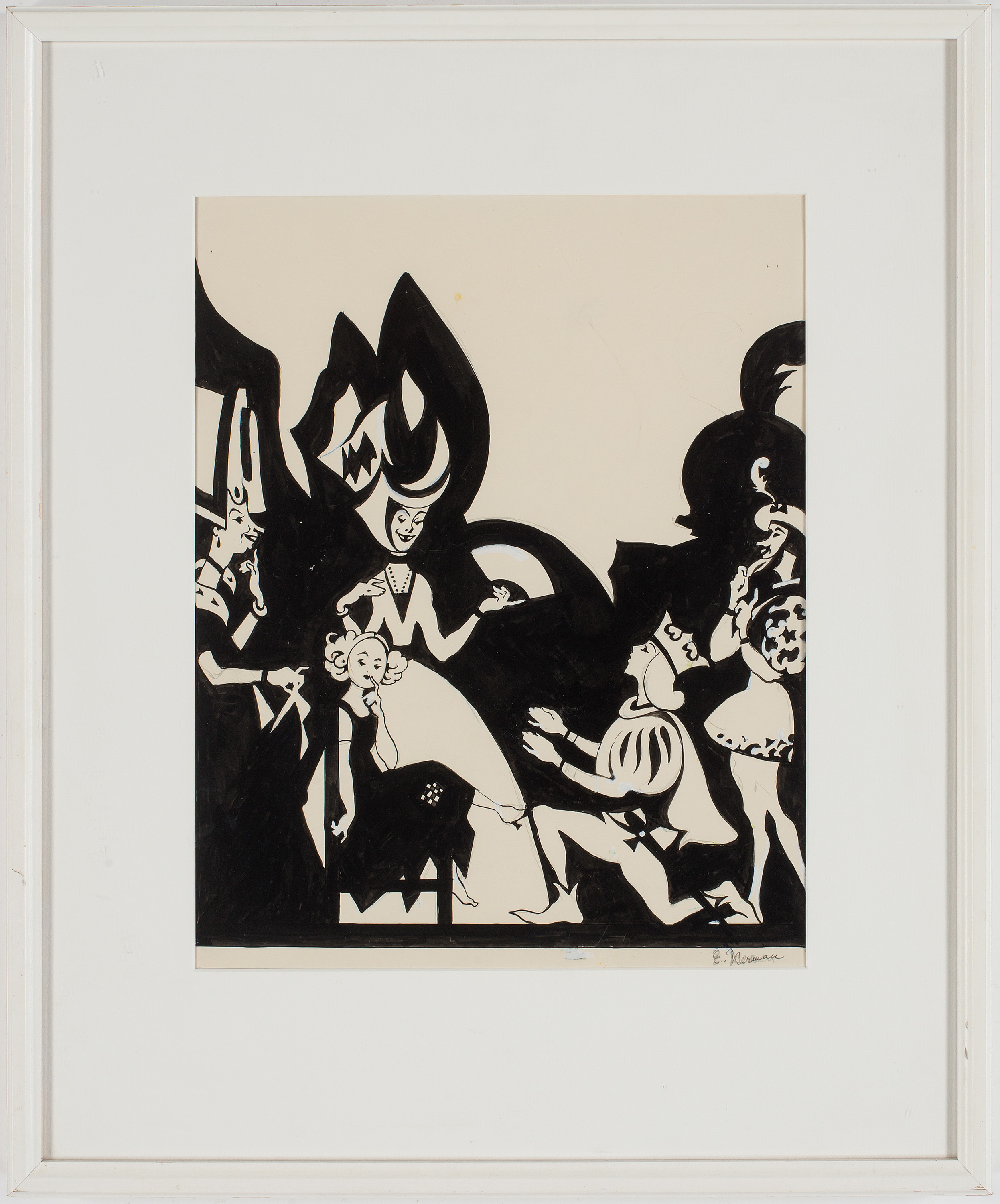 EINAR NERMAN, blandteknik, signerad. - Bukowskis