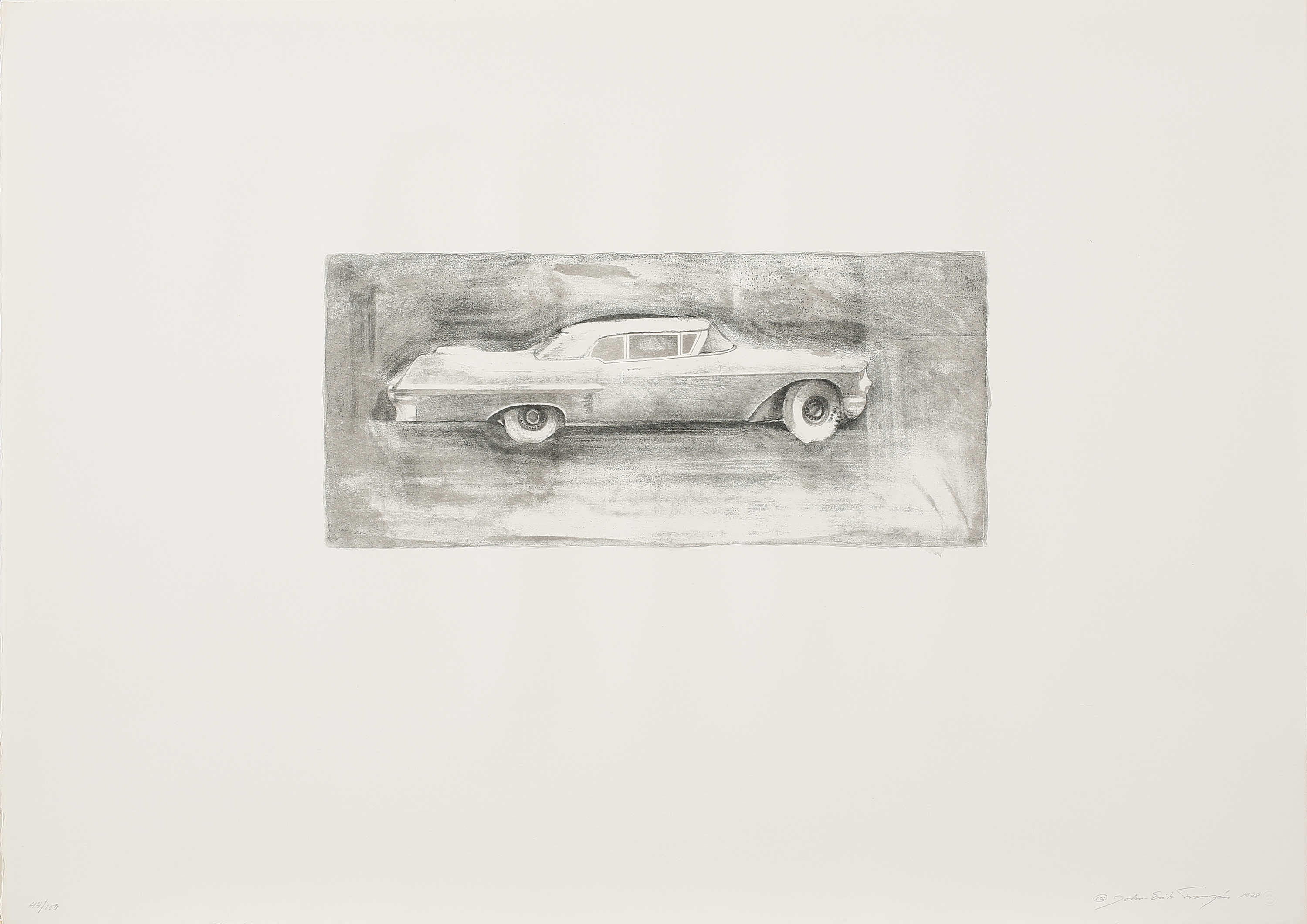 JOHN-ERIK FRANZÉN, folder with four lithographs, numbered 44/100 ...