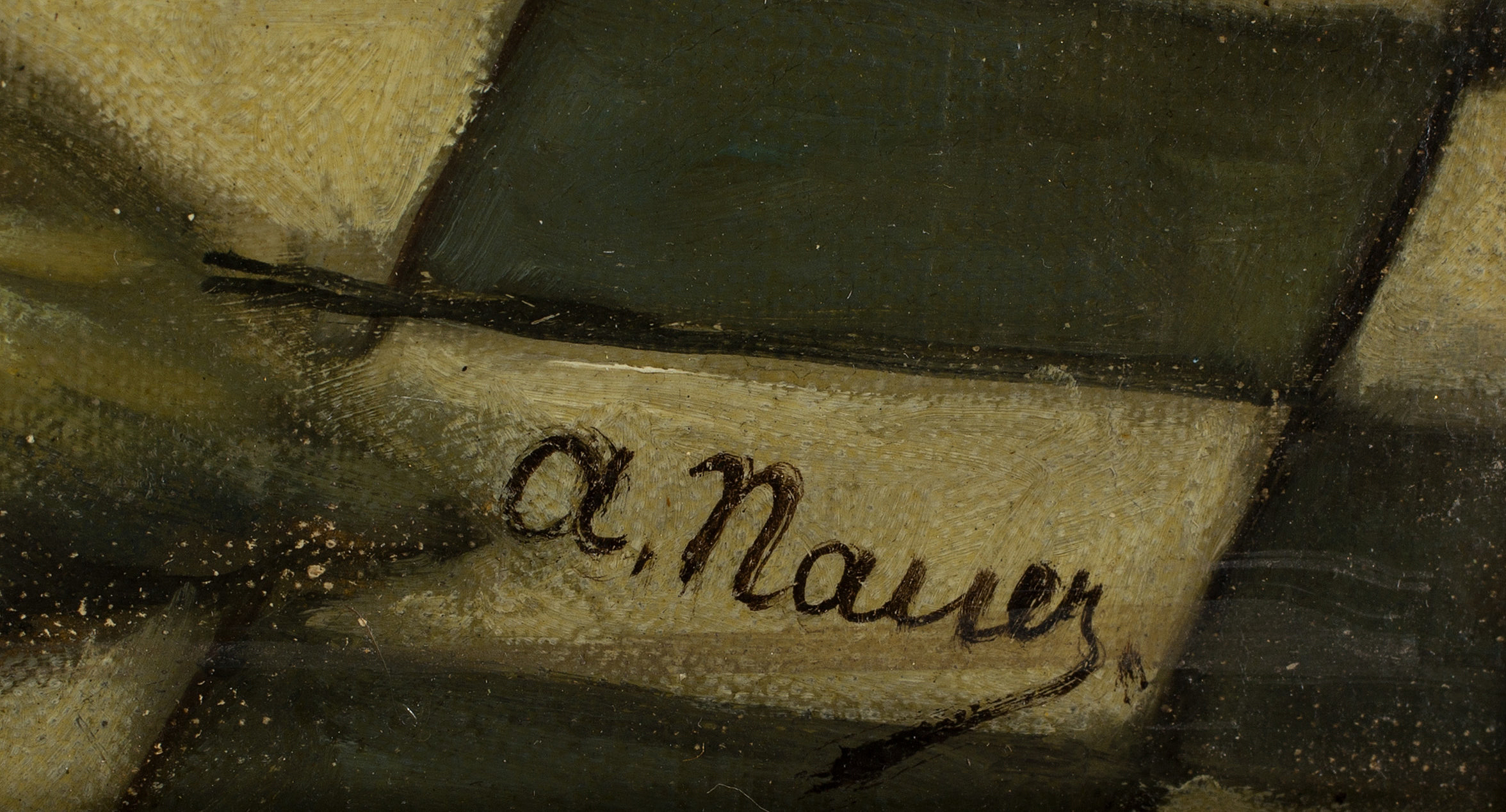 ADOLF NAUER, oil on canvas, signed. - Bukowskis