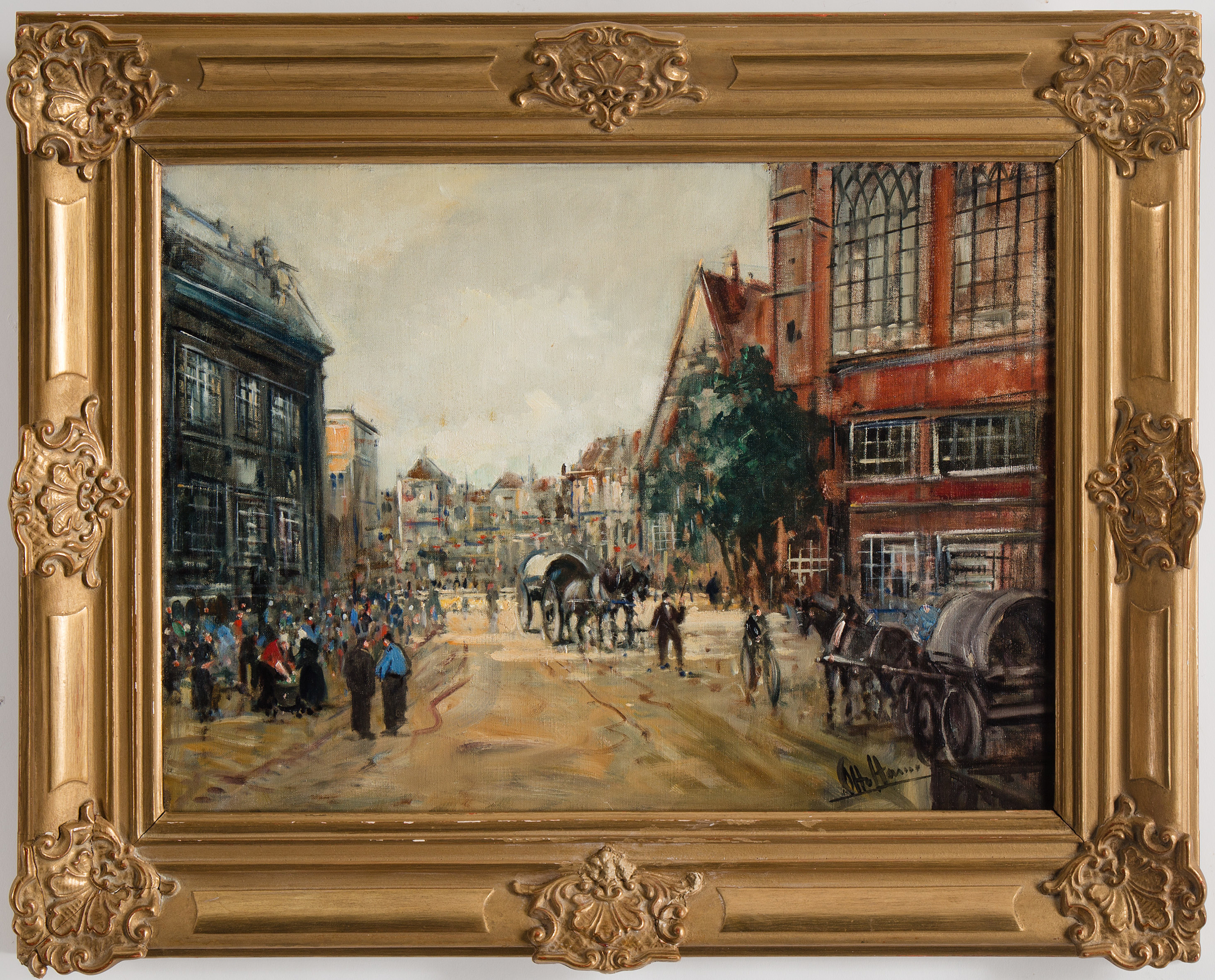 OTTO HAMEL, oil on canvas, signed. - Bukowskis