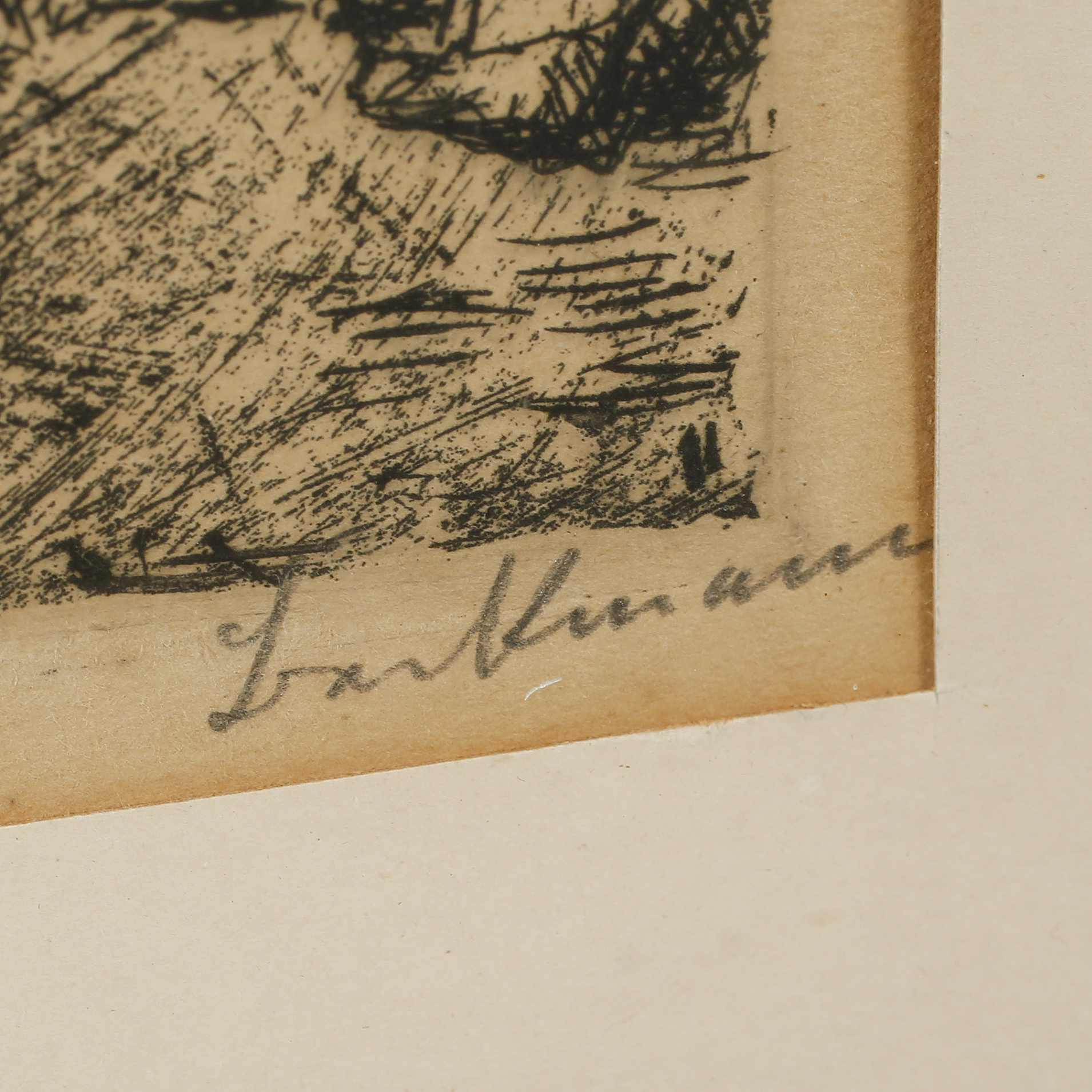 MAX BECKMANN, etching, signed. - Bukowskis