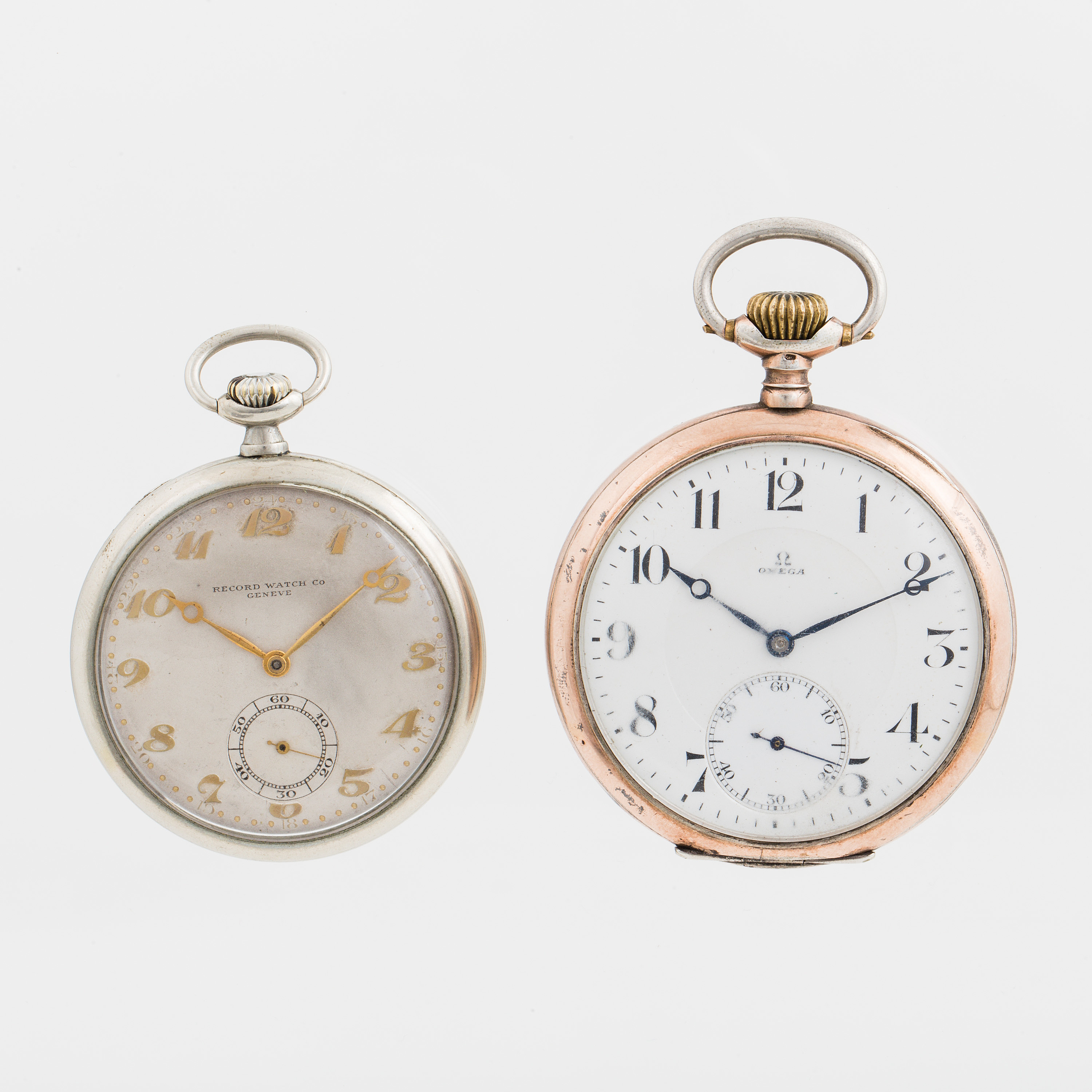 FICKUR, 2 st, OMEGA och RECORD WATCH Co, - Bukowskis