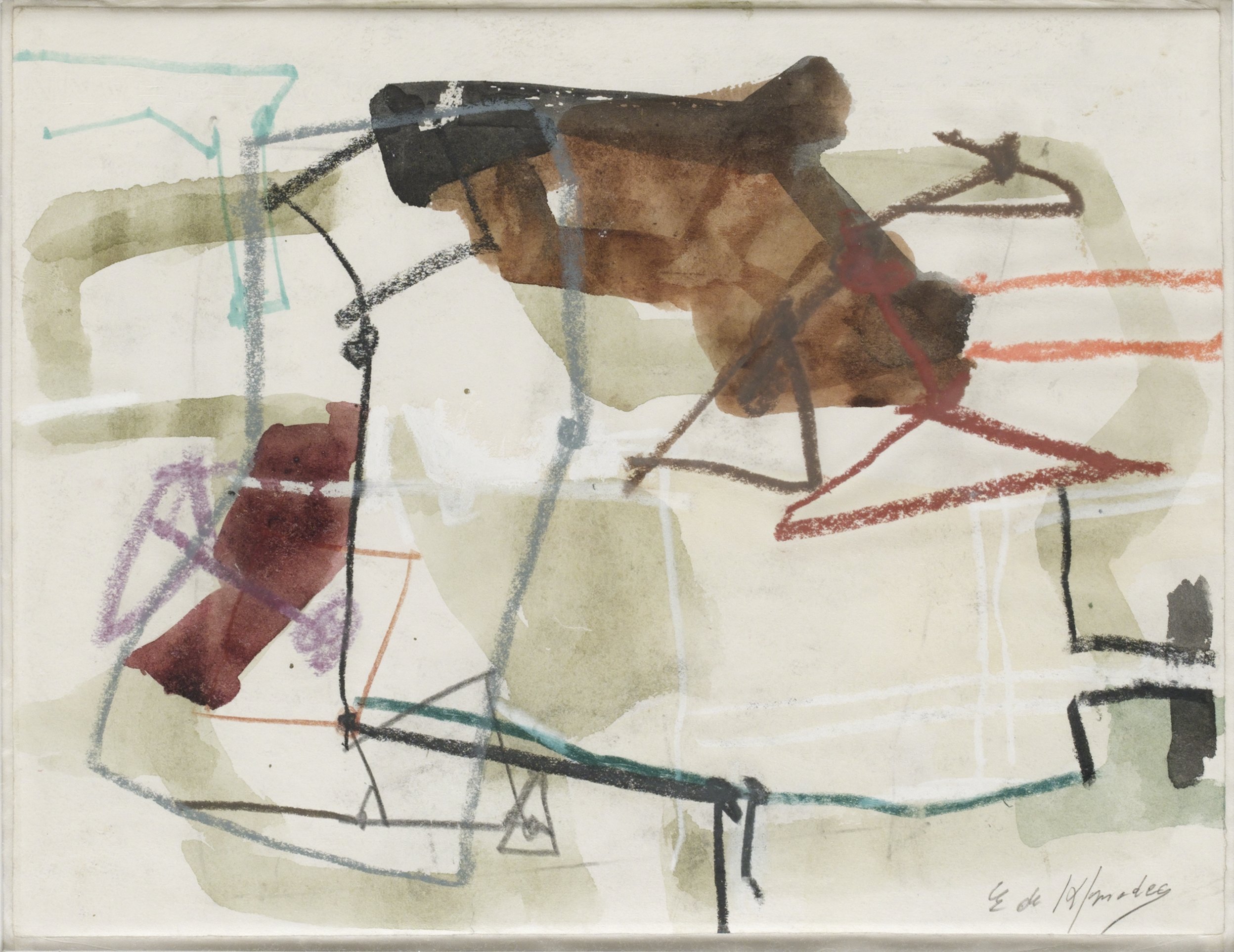 Eugene de Kermadec, Abstrakt komposition. - Bukowskis