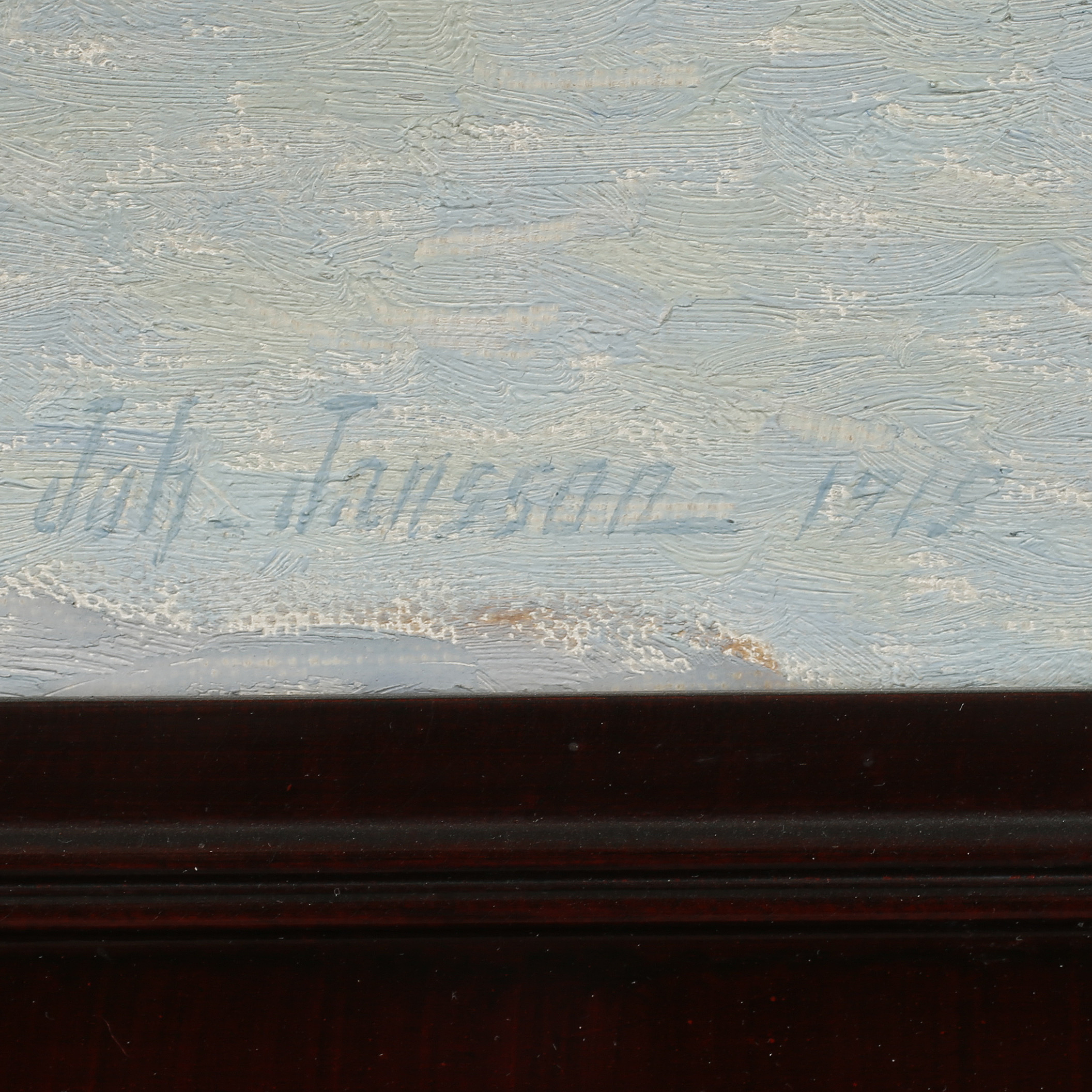 JOHAN JANSSON, olja på duk, signerad och daterad 1915. - Bukowskis