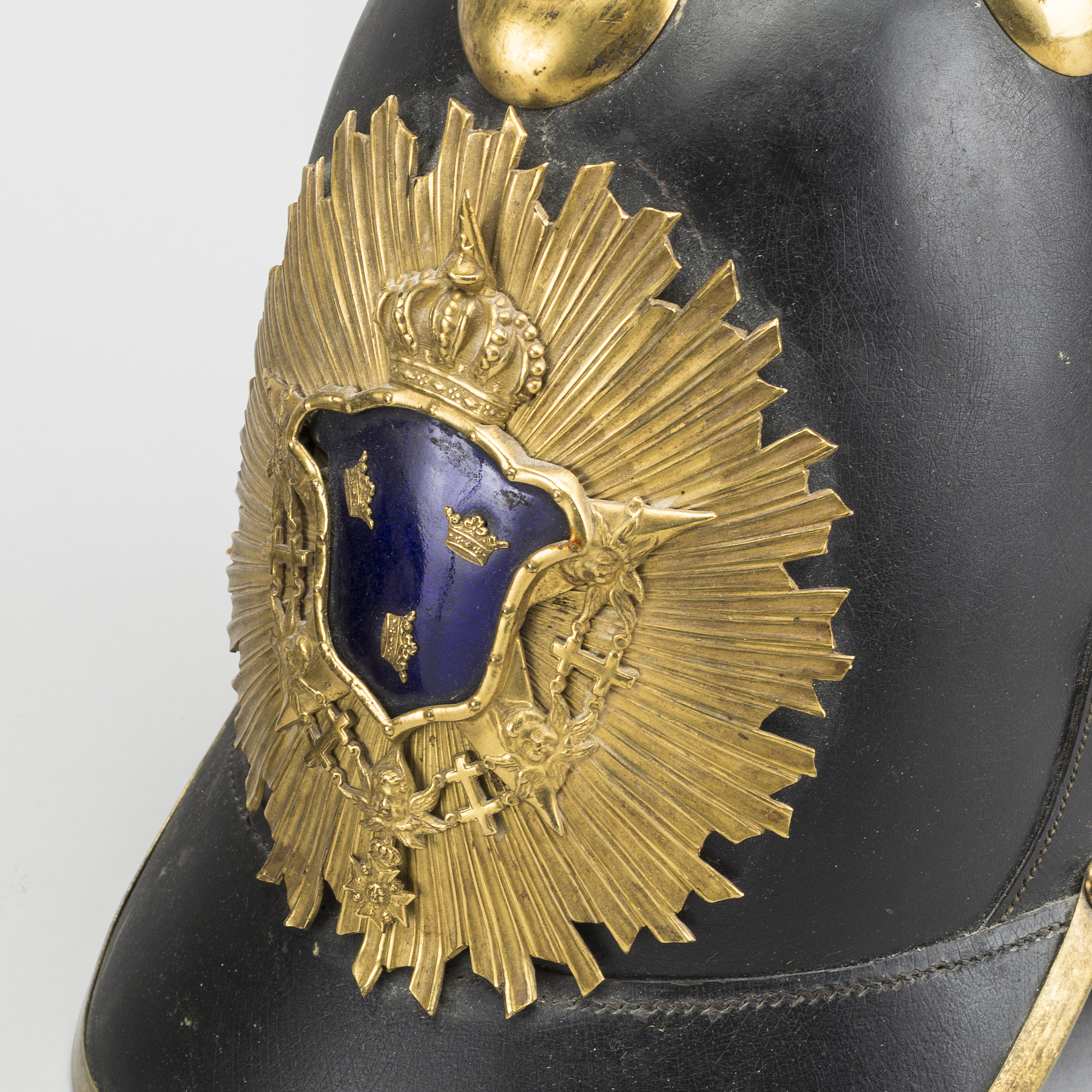 2 PCS POLICE CAP, around year 1900, - Bukowskis