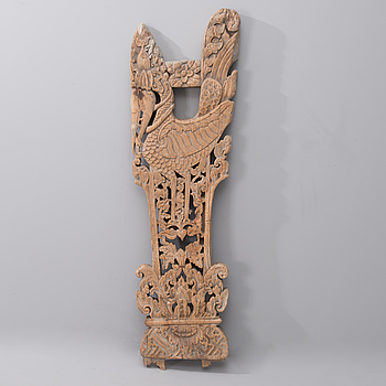 PART OF A BEAM SUPPORT FROM A PRAU-BOAT, Madura/Indonesia, first half ...