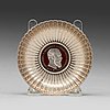 A Fabergé silver-gilt and enameld bowl, workmaster Mikhail Perkhin, St ...