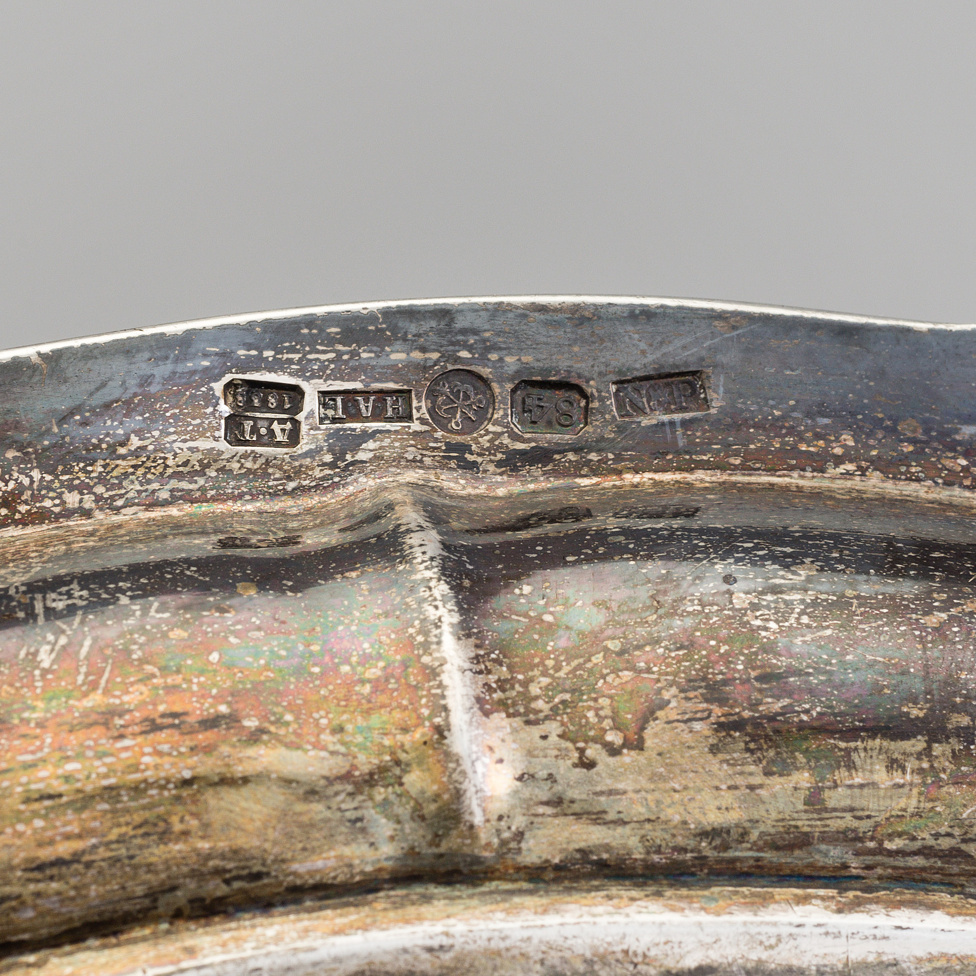 A Russian silver tray, marked Nichols & Plinke, St. Petersburg 1838 ...