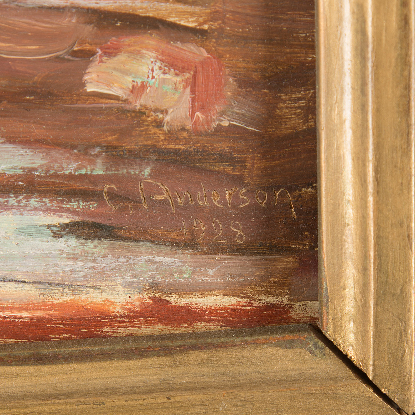 CARL ANDERSSON, oil on panel, signed C; Anderson and dated 1928 ...