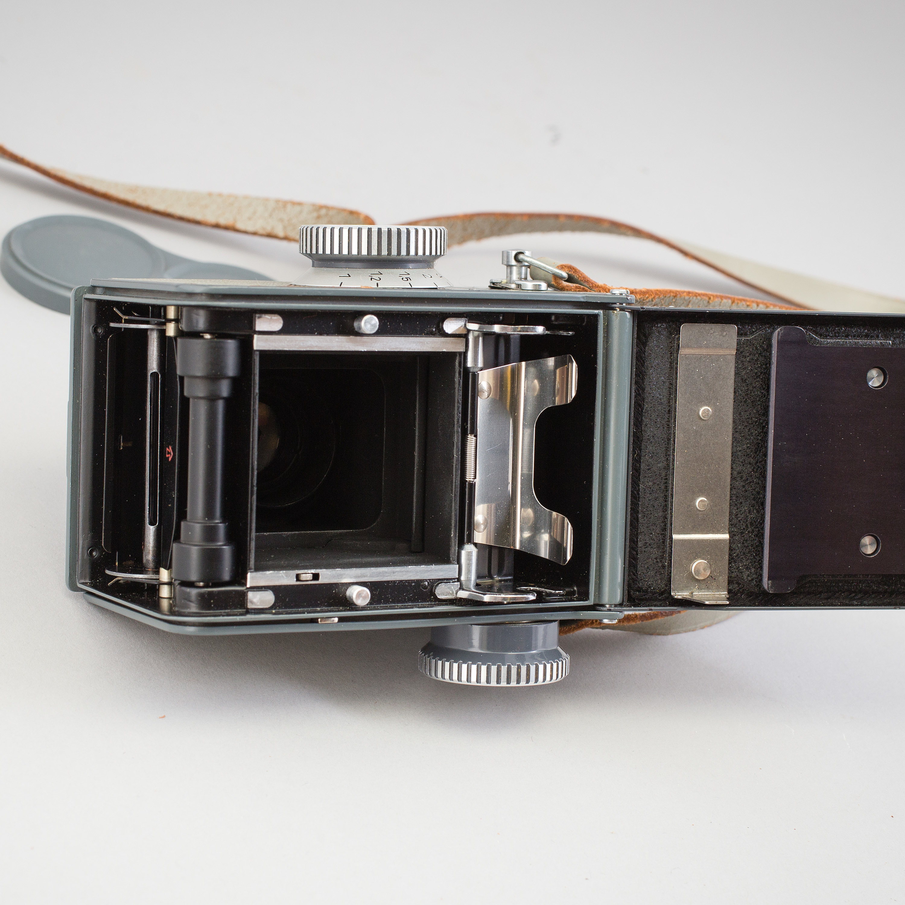 A German 1960´s baby 4x4 film Rolleiflex camera with Xenar 3,5/60mm, nr ...