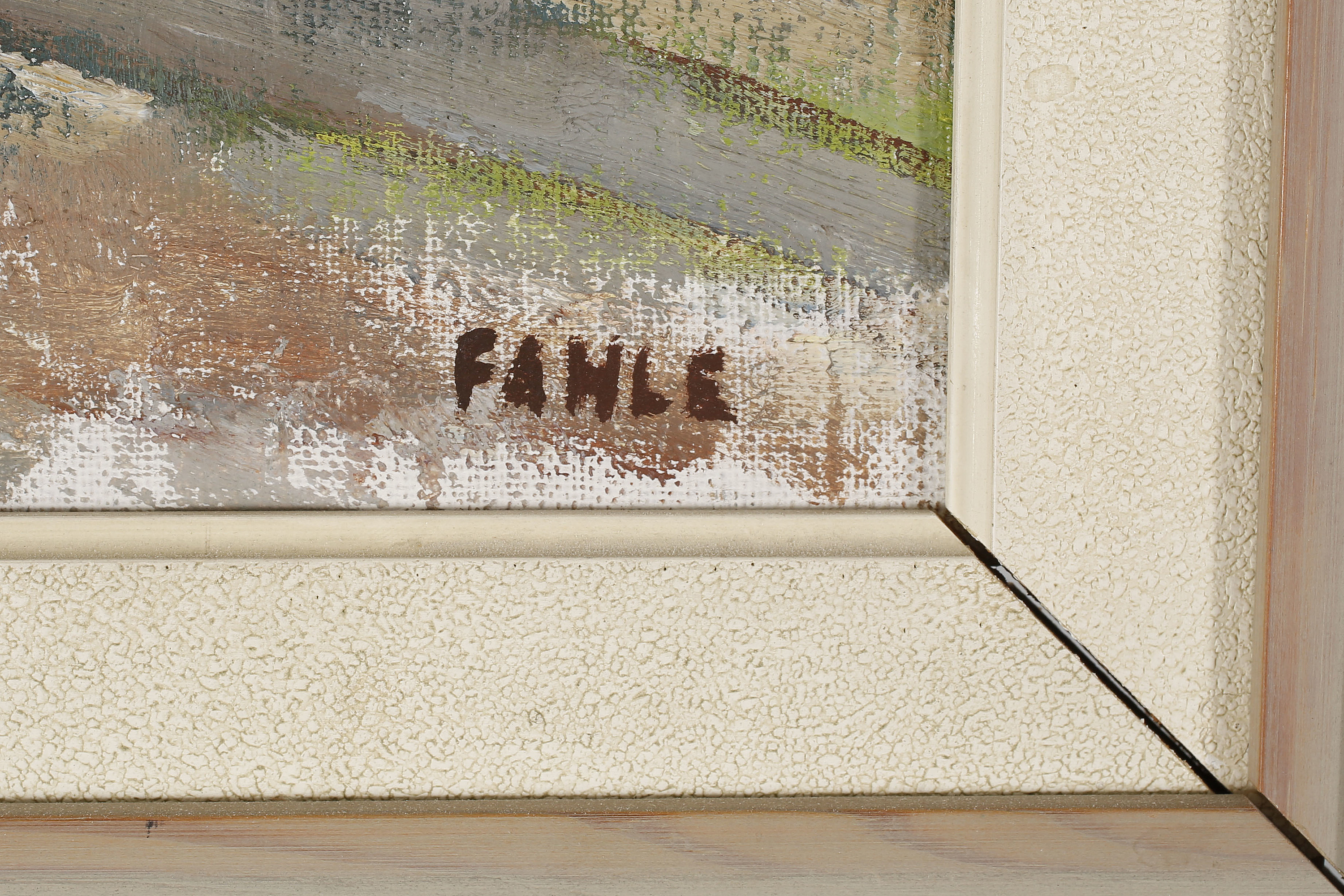 GUSTAF ADOLF FAHLE, oil on canvas, signed. - Bukowskis