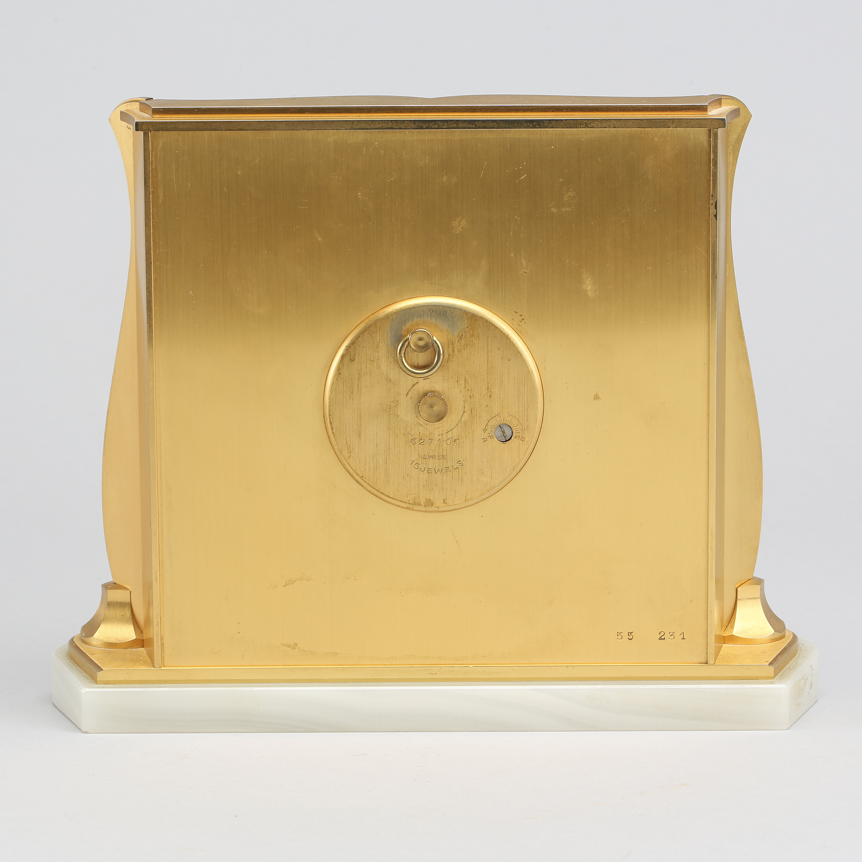 An Imhof table clock, later part of the 20th century. - Bukowskis