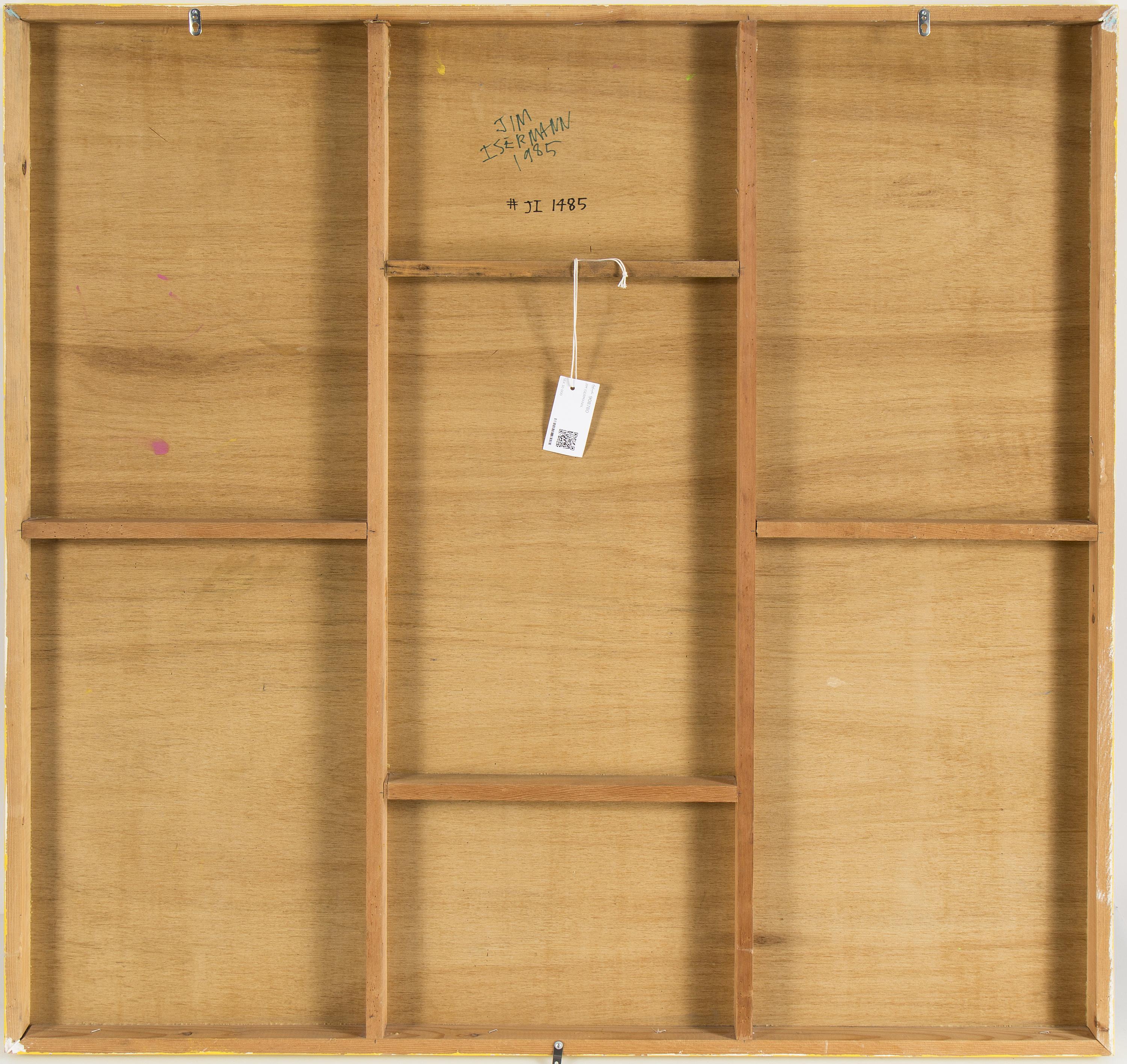 JIM ISERMANN, "Flower painting", signerad och daterad a tergo 1985 ...