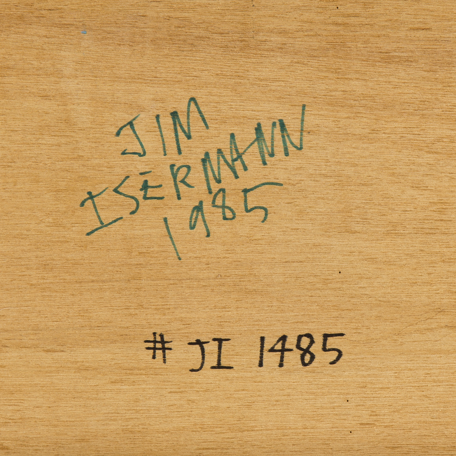 JIM ISERMANN, "Flower painting", signerad och daterad a tergo 1985 ...