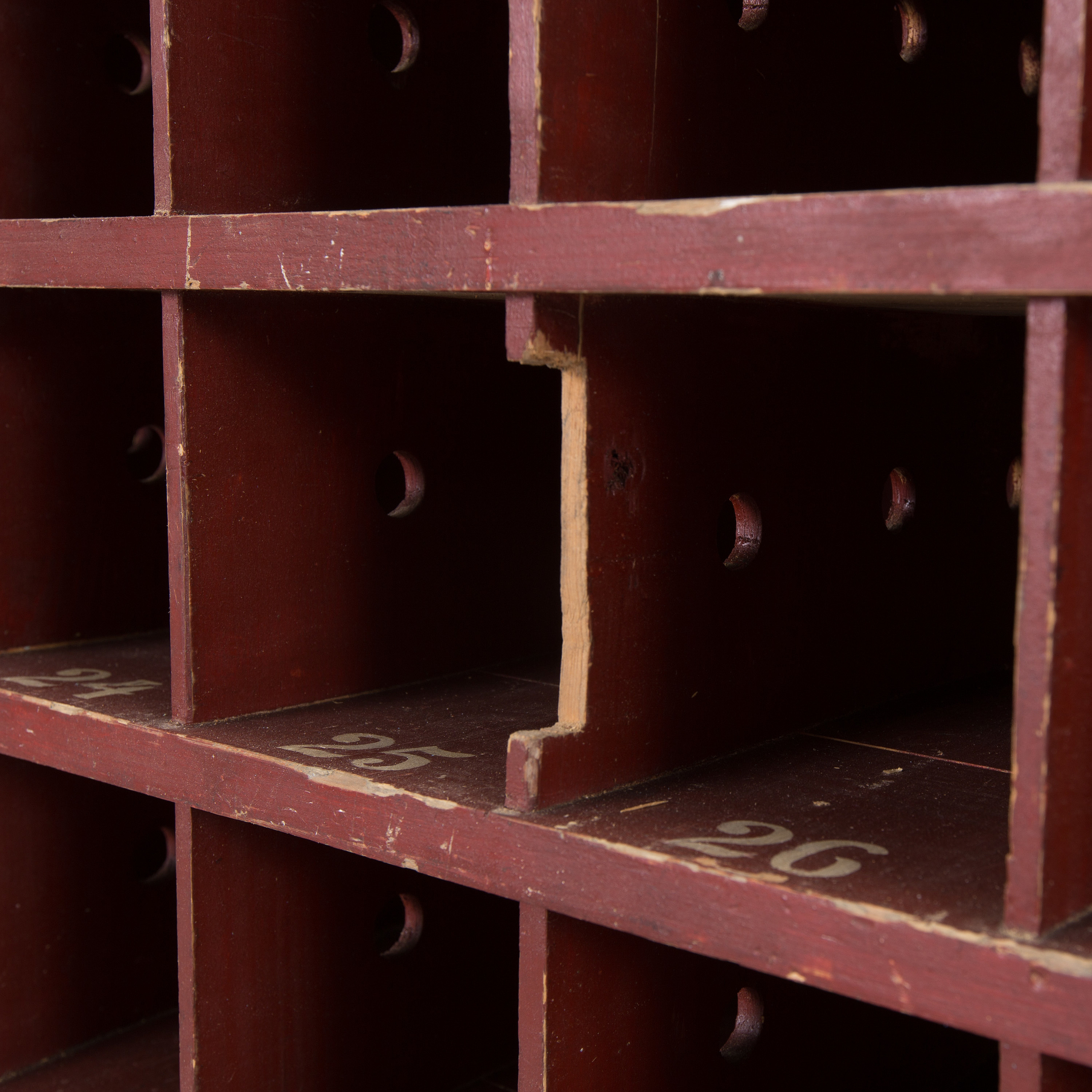 A numbered Storage shelf, first half of the 20th century. - Bukowskis