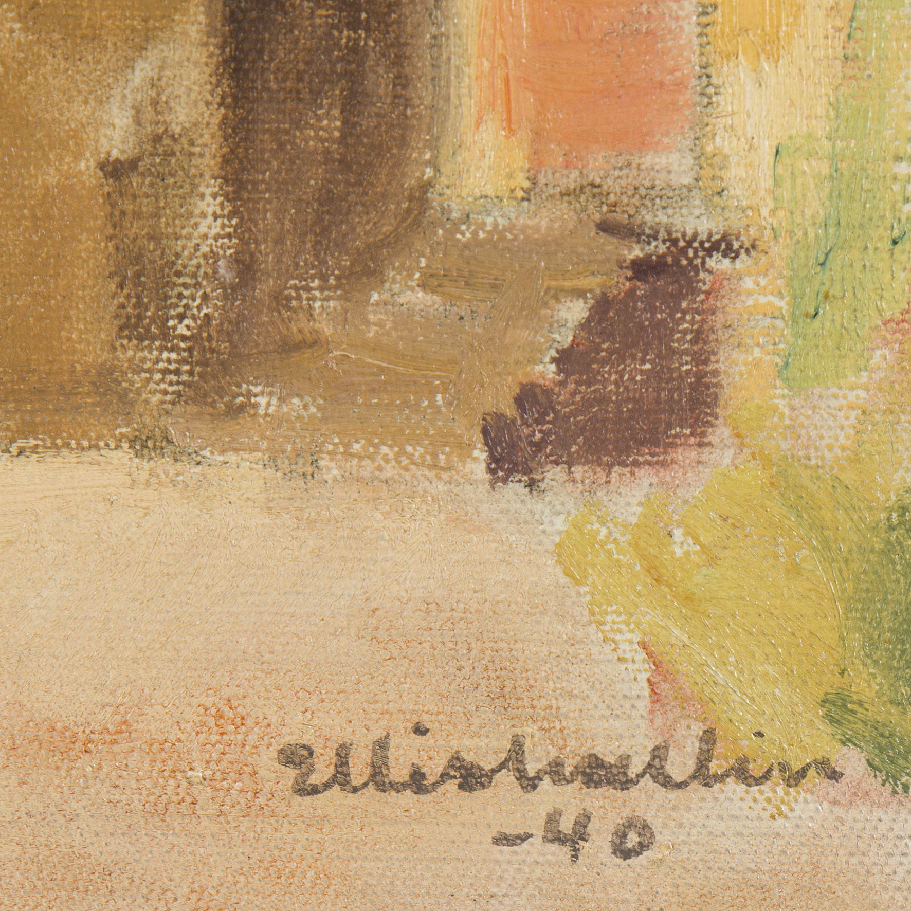 ELLIS WALLIN, olja på duk, signerad och daterad -40. - Bukowskis