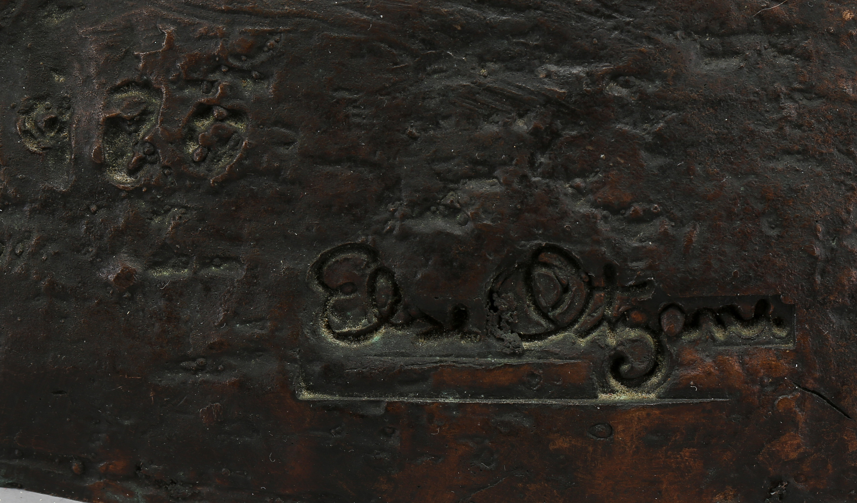 ELSE OTZEN, bronze, sculpture. Signed. - Bukowskis