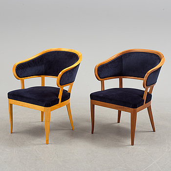 CARL MALMSTEN, fåtöljer, 2 st, "Jonas Love". - Bukowskis