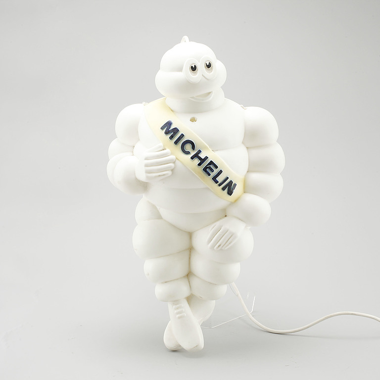 A plastic Michelin Man Lamp from 1966. - Bukowskis