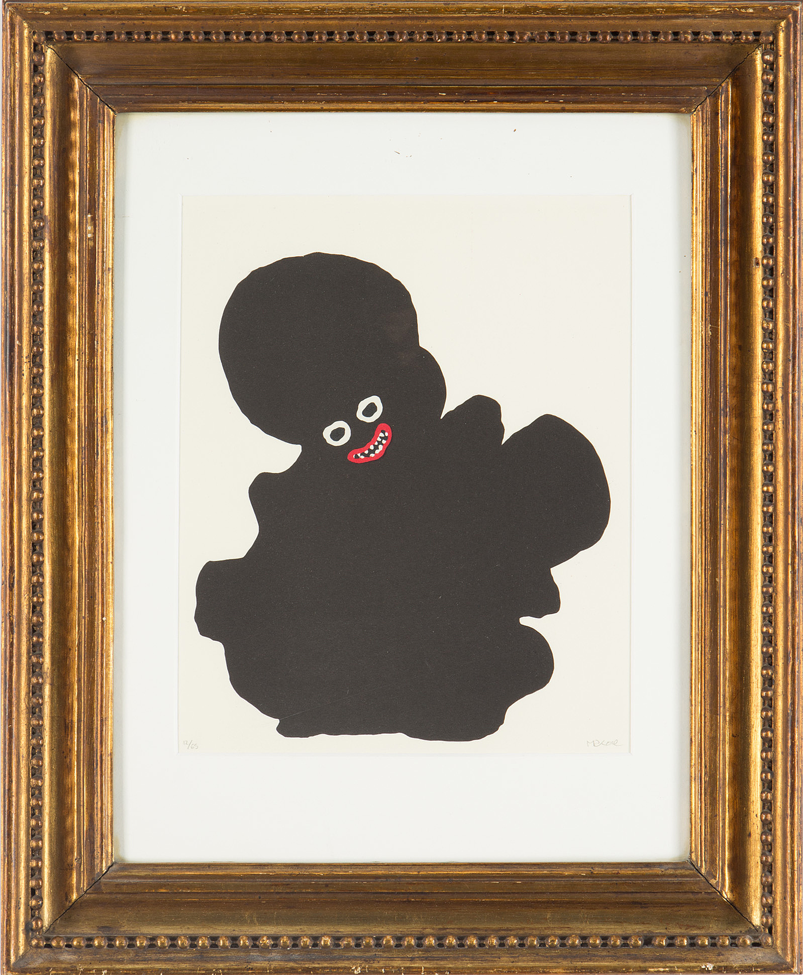 MAKODE LINDE, färglitografi, signerad och numrerad 12/65 med blyerts ...