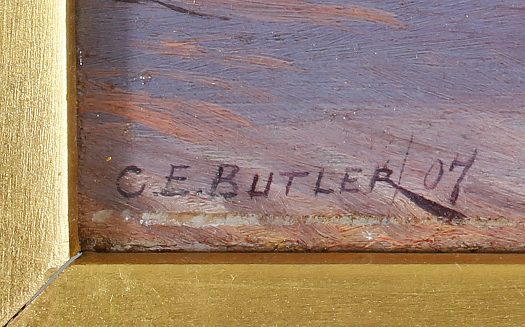 CHARLES ERNEST BUTLER, oil on panel, signed. - Bukowskis