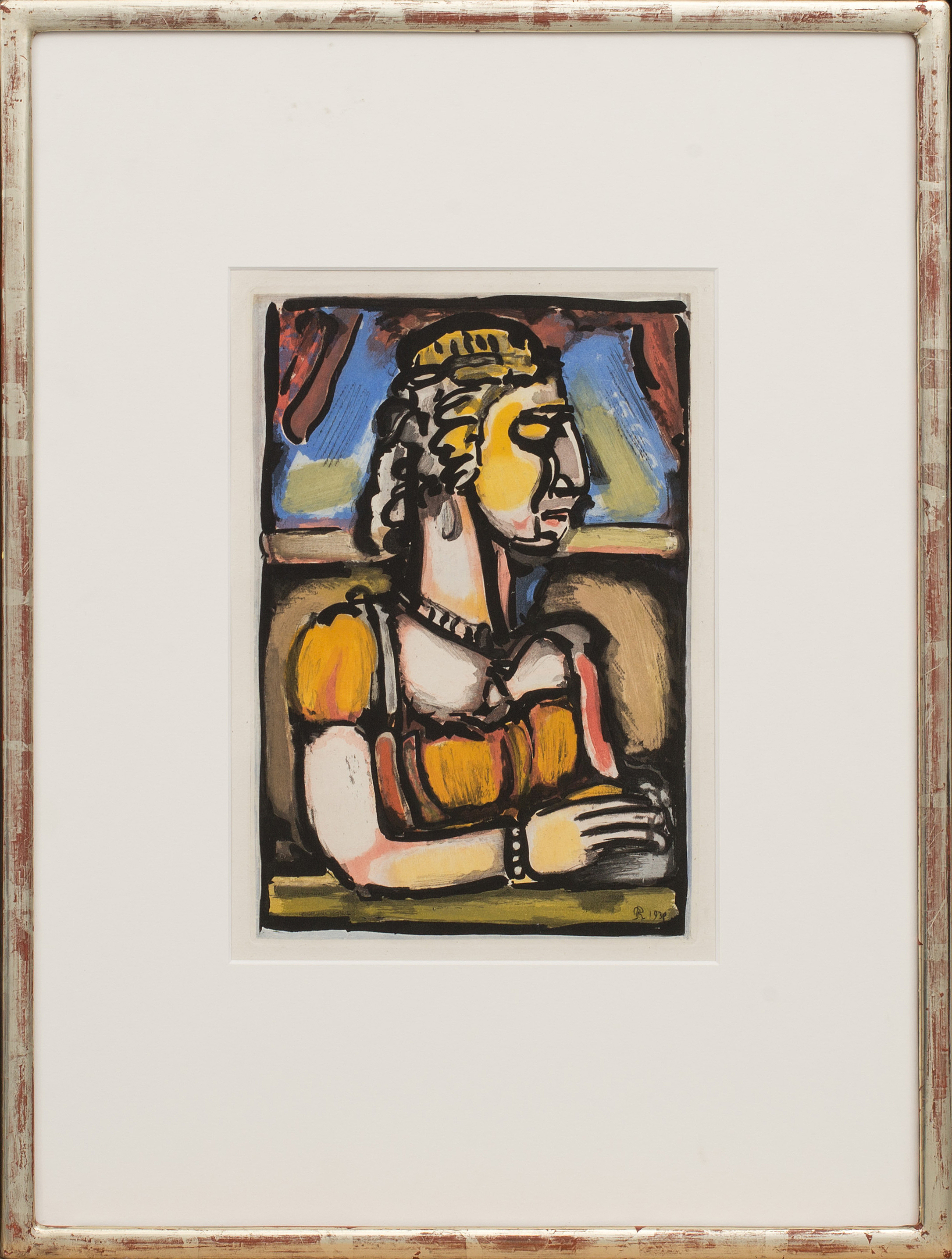 GEORGES ROUAULT, aquatint in colours, signed in print. - Bukowskis