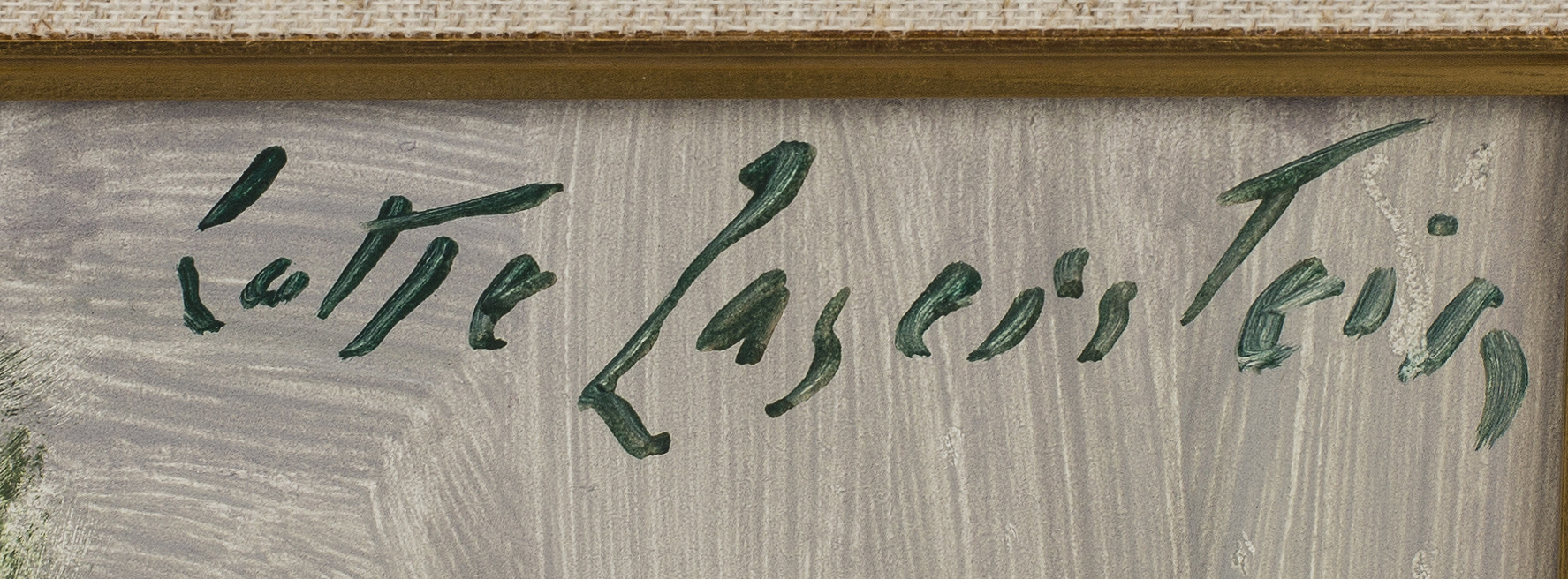 LOTTE LASERSTEIN, oil on panel, signed. - Bukowskis