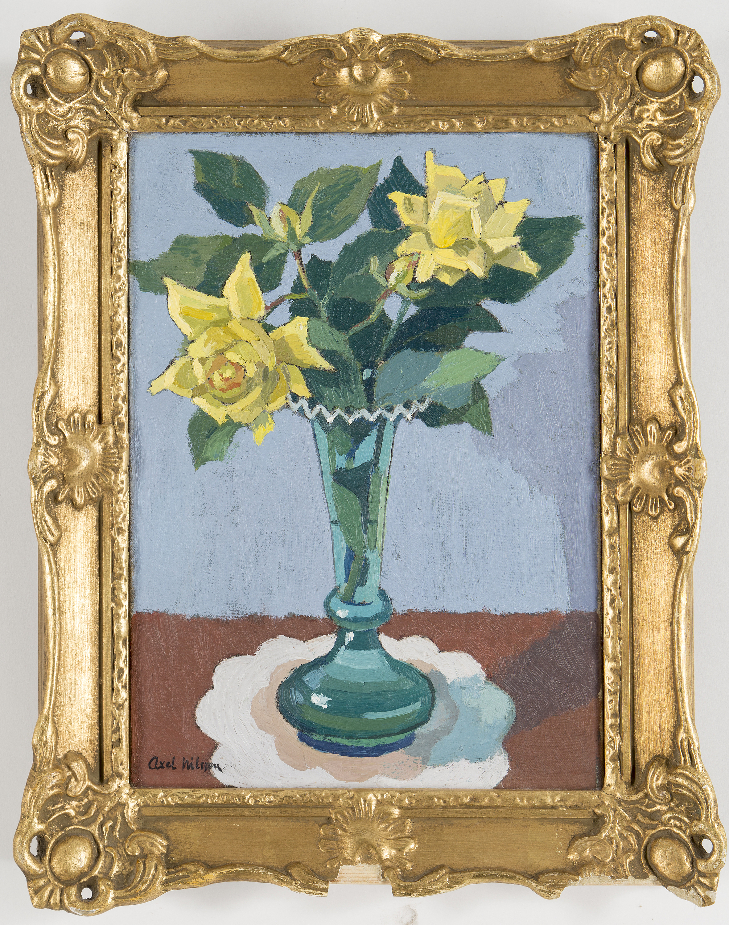 AXEL NILSSON, oil on canvas, signerad. - Bukowskis