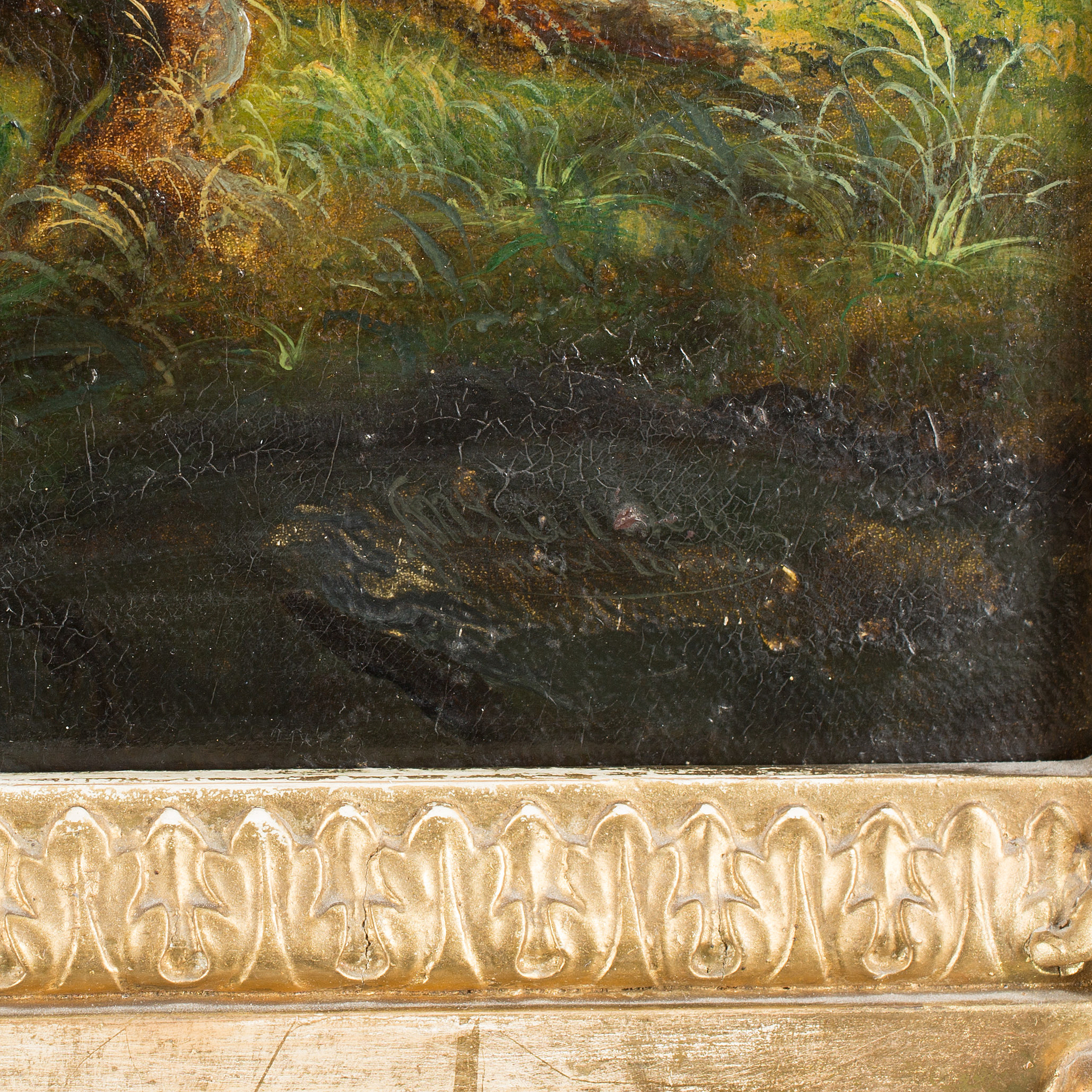 MARCUS LARSON, oil on canvas, signed SM Larson pinx. and dated 1850 ...