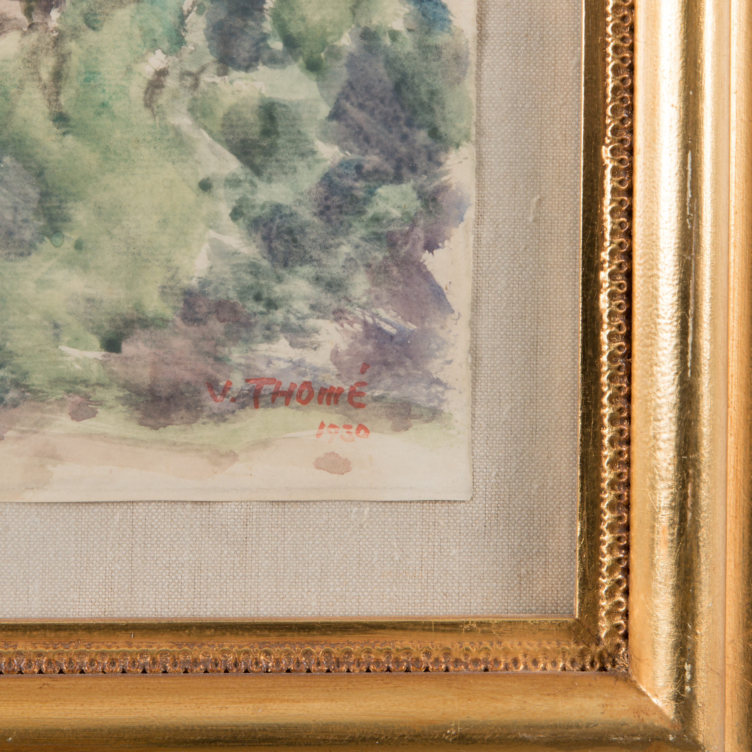 VERNER THOMÉ, watercolour, signed and dated 1930. - Bukowskis