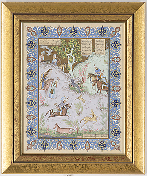 UNIDENTIFIED ARTIST, signed Hossein Rohani, mid 20th Century. - Bukowskis