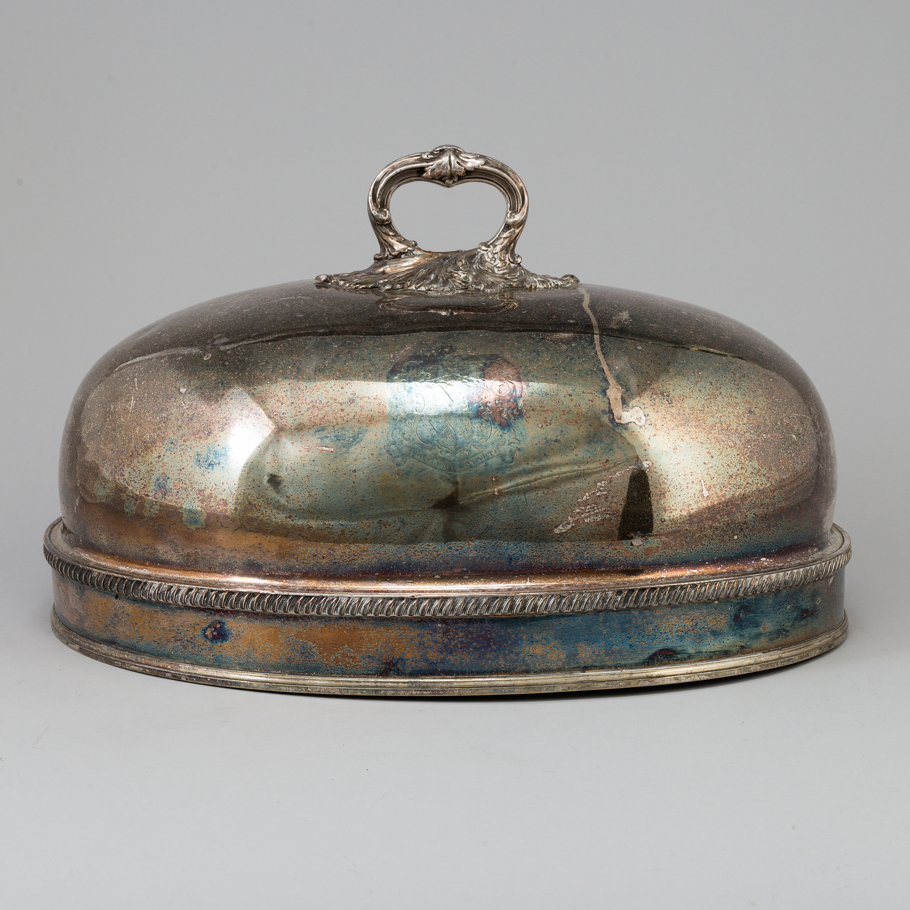 A late 19th century silver plated cover. - Bukowskis