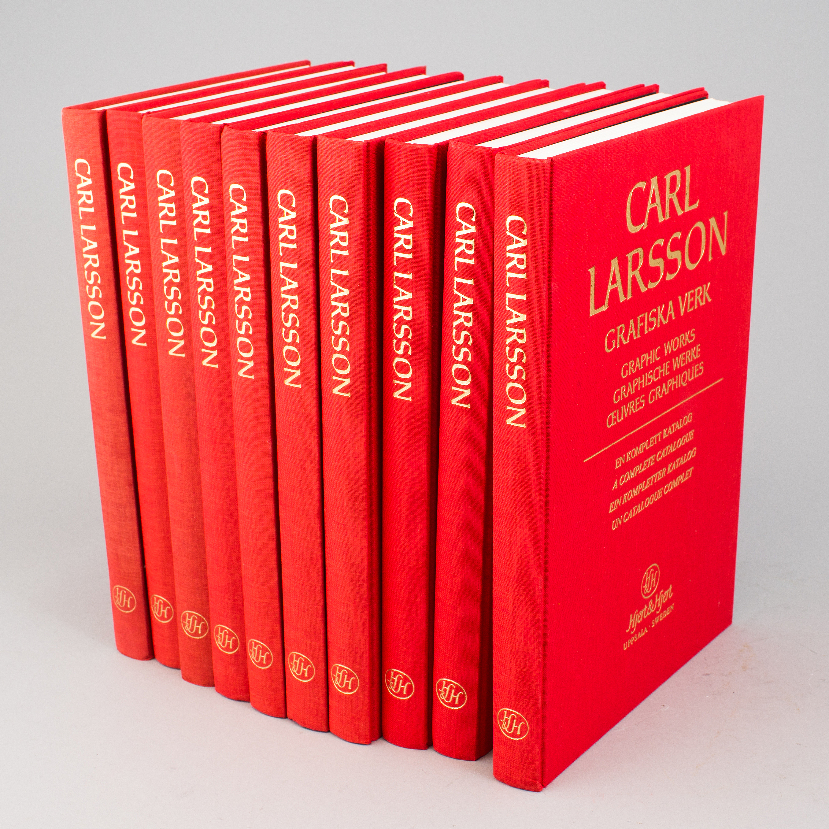 CARL LARSSON GRAPHIC WORKS, 10 Complete catalogue, published by Hjert ...