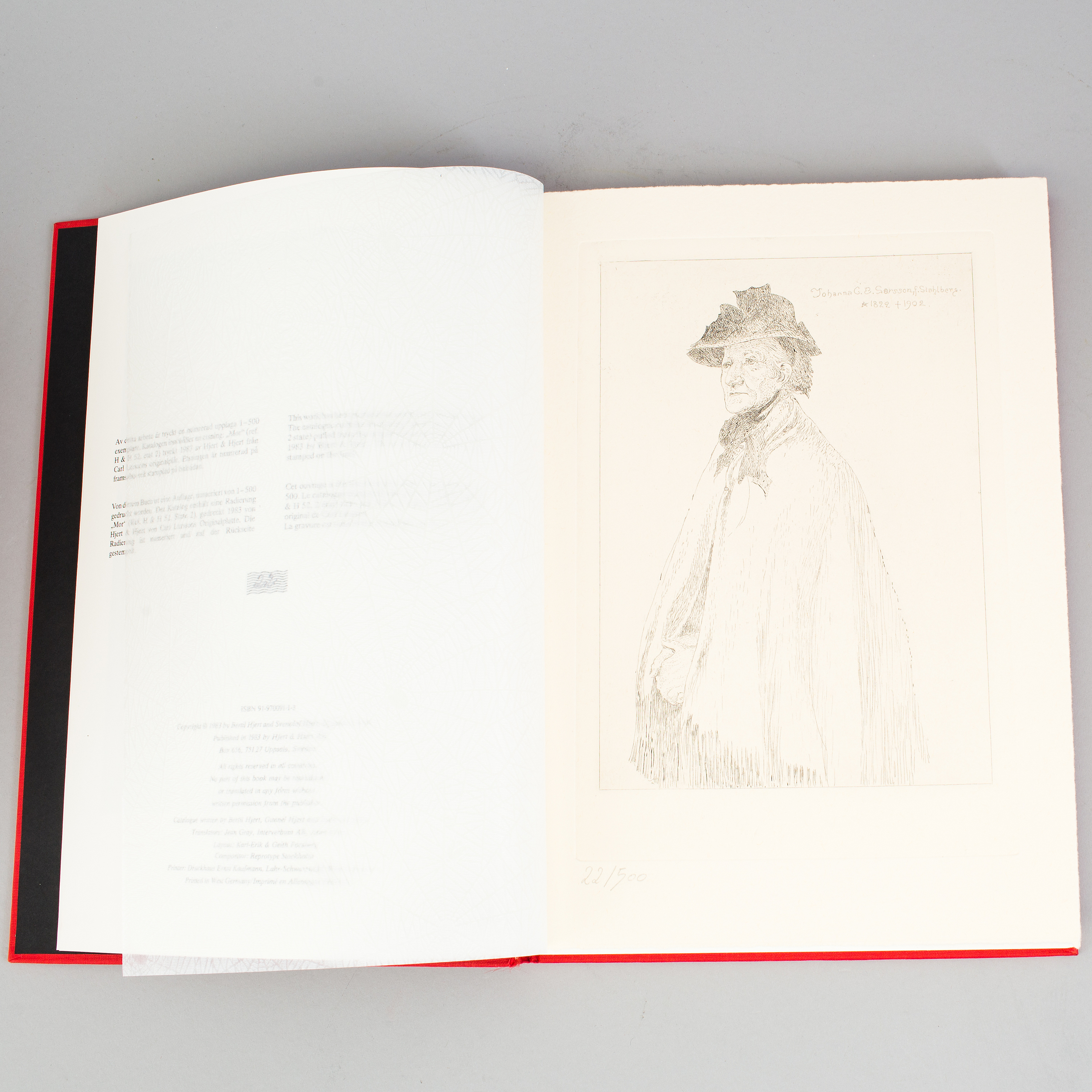 CARL LARSSON GRAPHIC WORKS, 10 Complete catalogue, published by Hjert ...