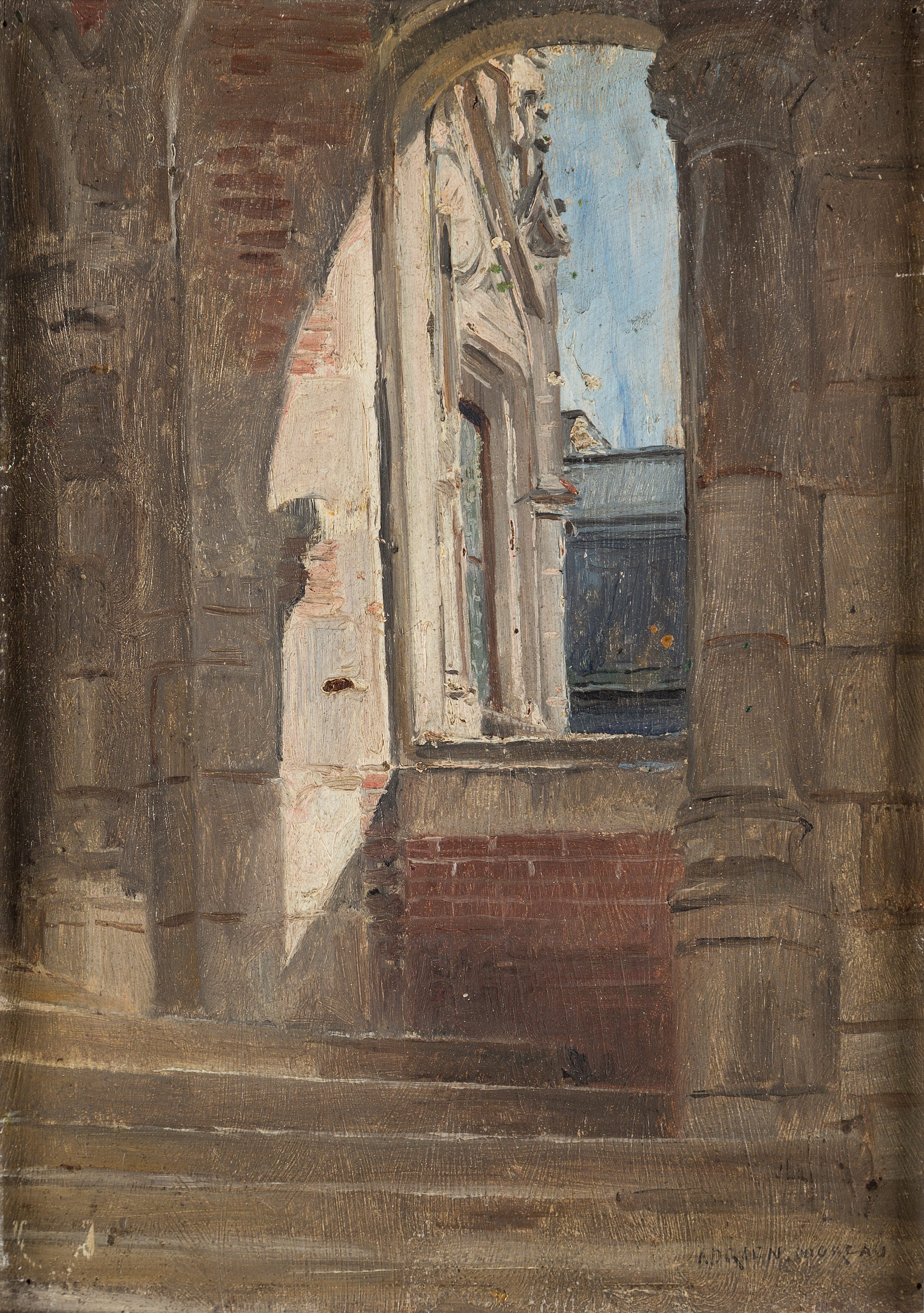 ADRIEN MOREAU, oil on panel, signed Adrien Moreau. - Bukowskis